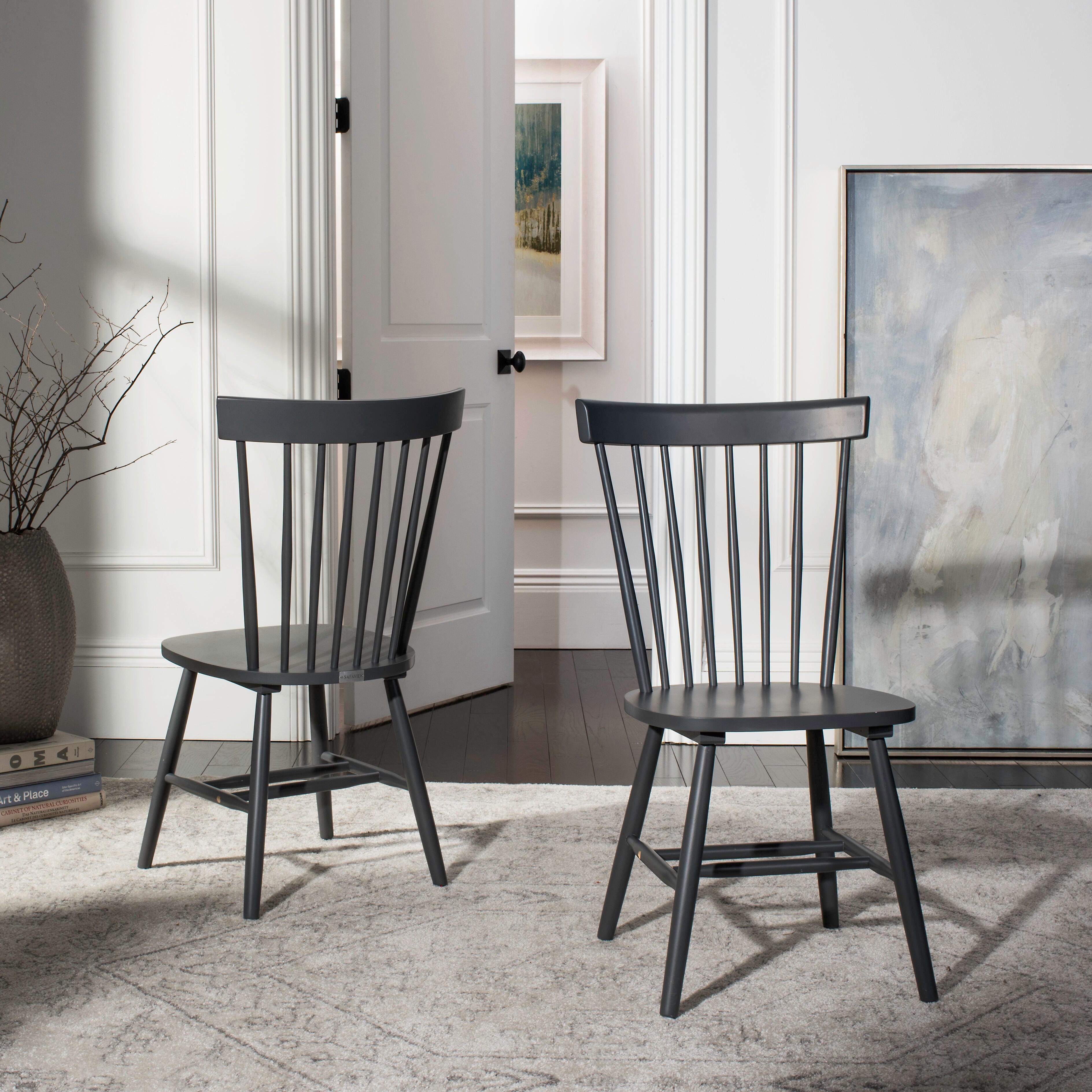 Click here for Safavieh Robbin Dining Chairs (Set of 2)  Charcoal... prices