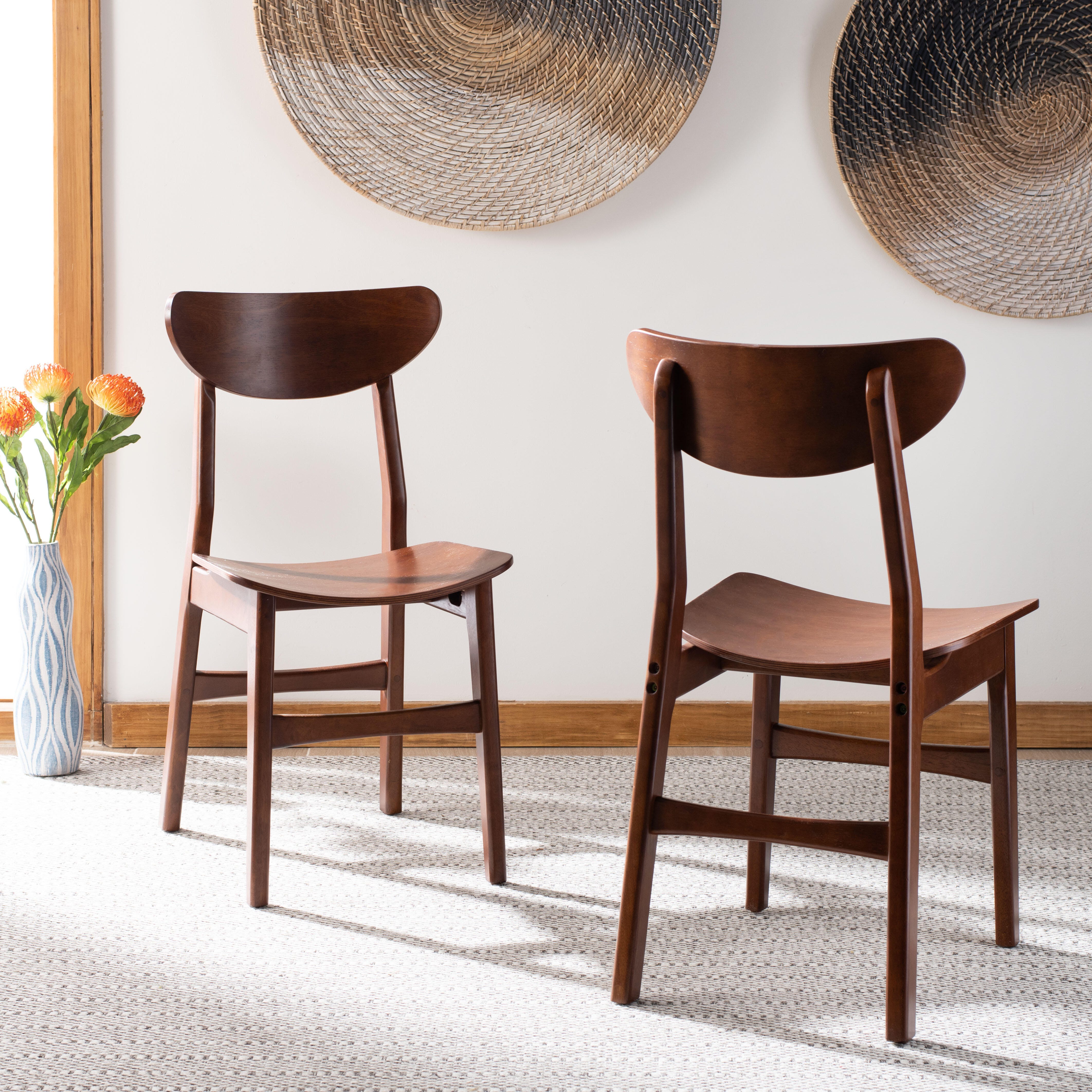 Click here for Safavieh Boyle Dining Chairs (Set of 2)  Walnut prices