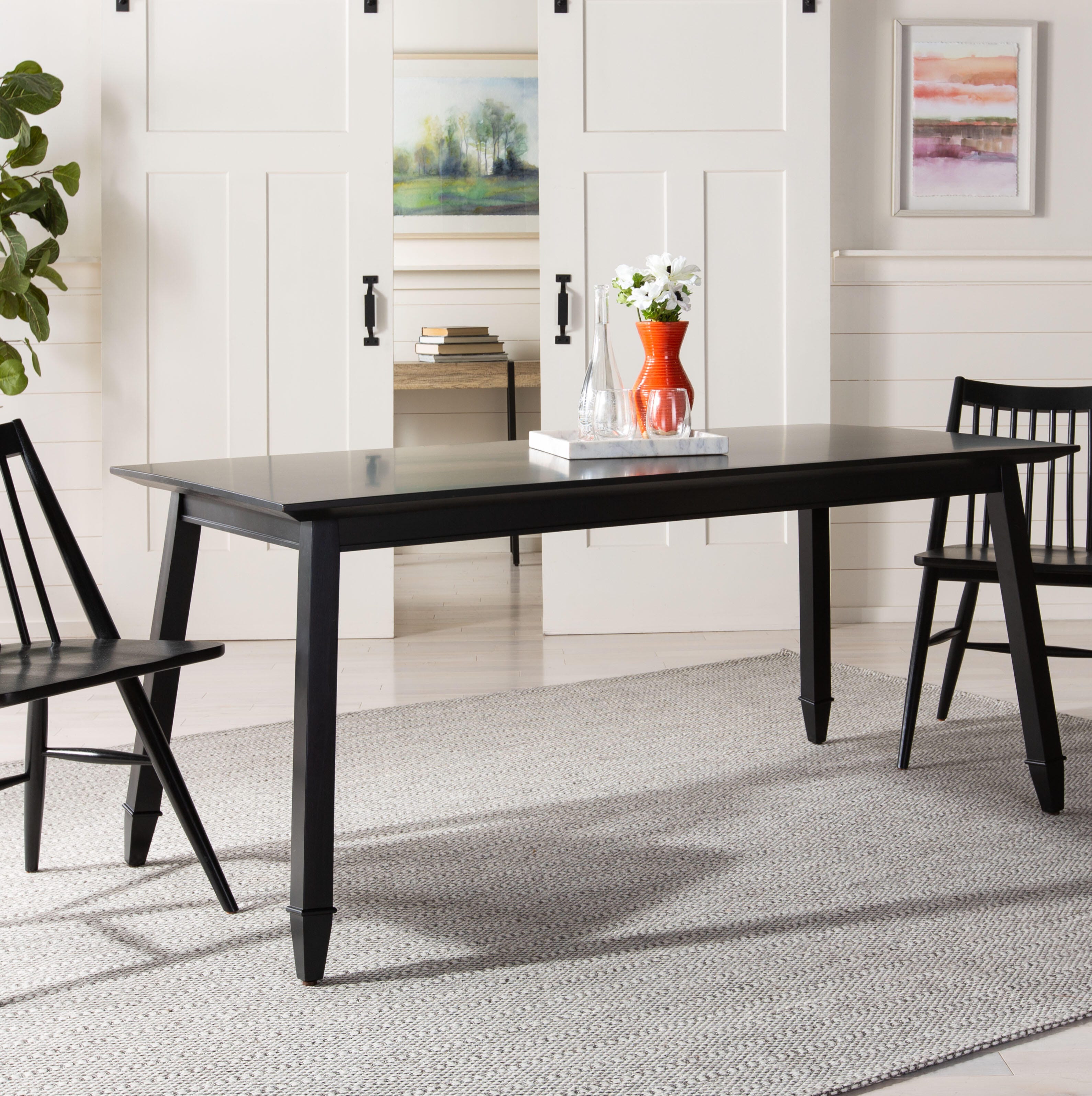 Click here for Safavieh Carrie Rectangular Dining Table  Black  W... prices