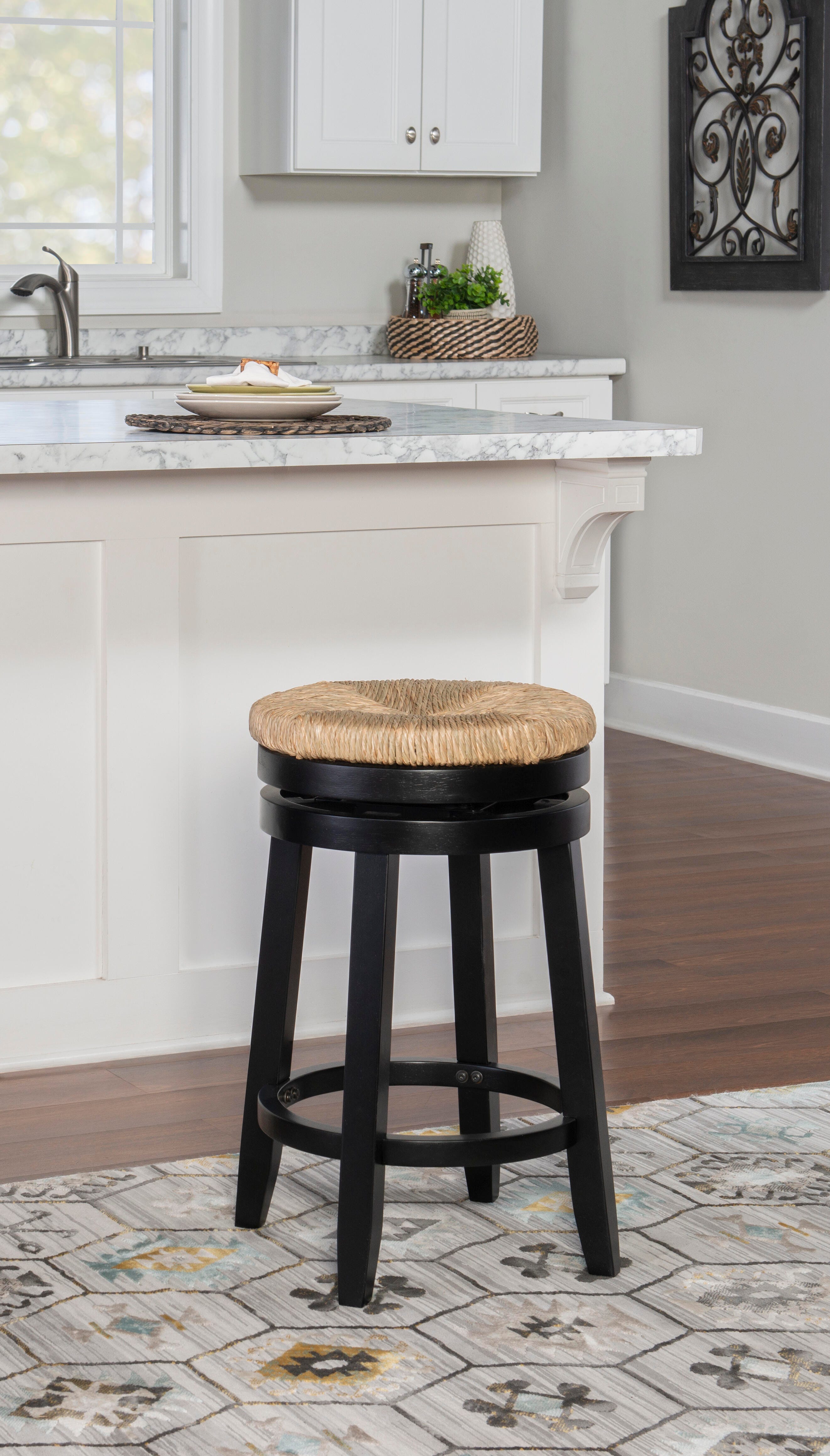 Click here for Sea Grass Counter Height Bar Stool  Black prices