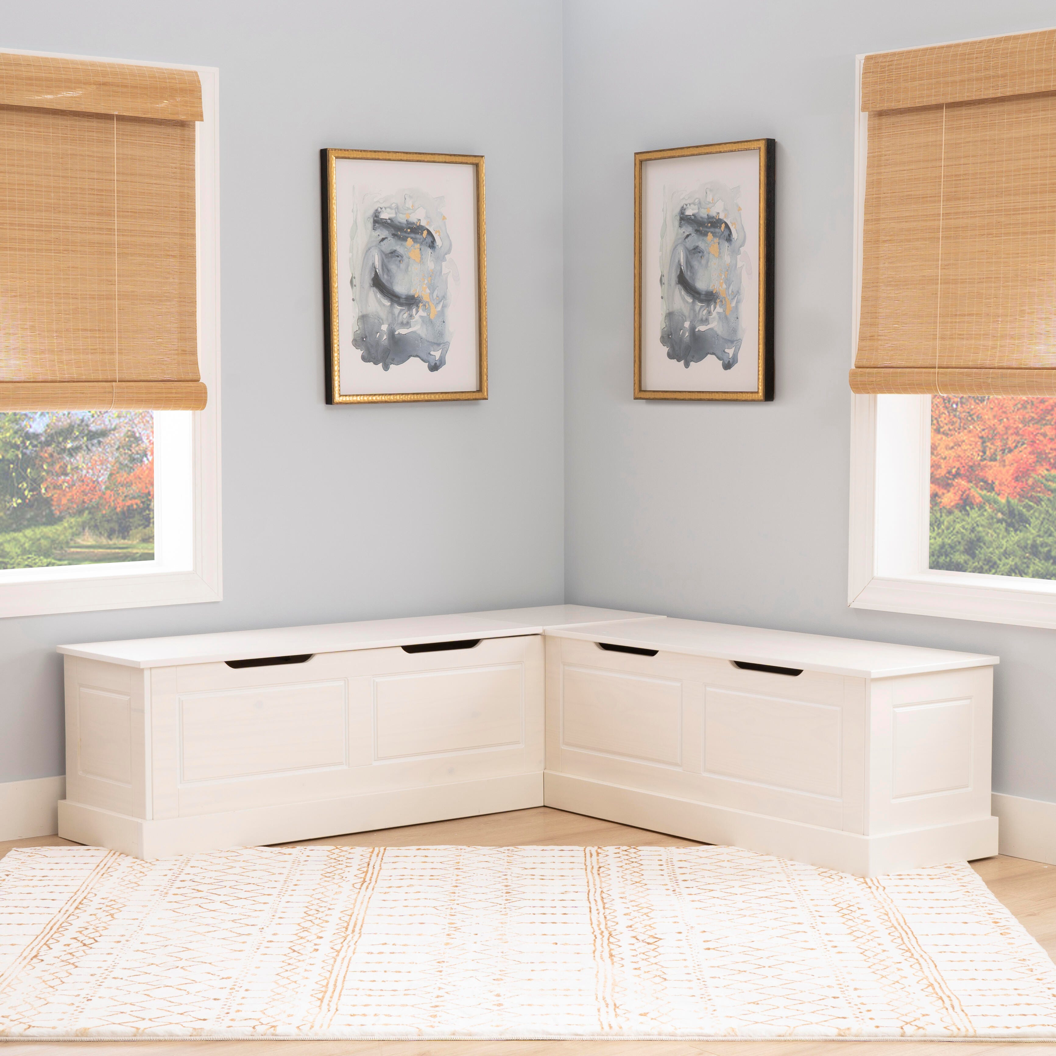 Click here for Linon 62 Landin Backless Corner Breakfast Nook  Wh... prices