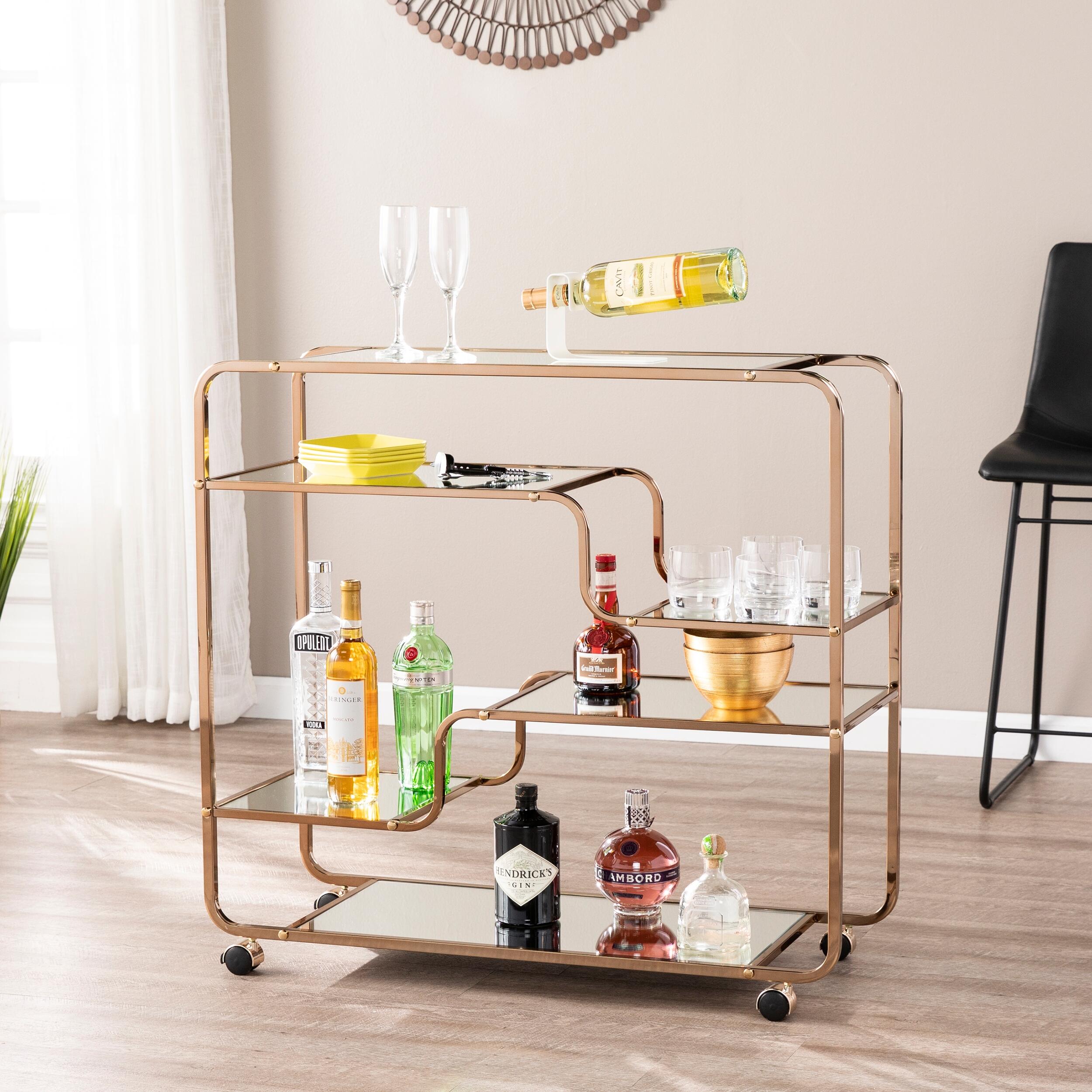 Click here for Southern Enterprises Furniture Layalla Bar Cart  G... prices