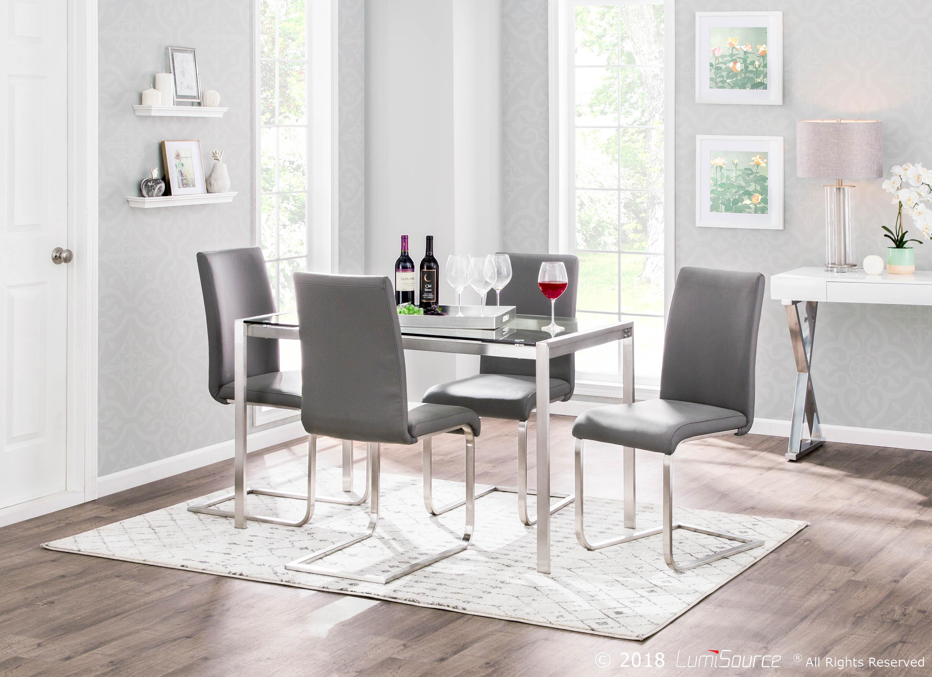 Click here for Fuji Dining Table  Clear  Metal prices