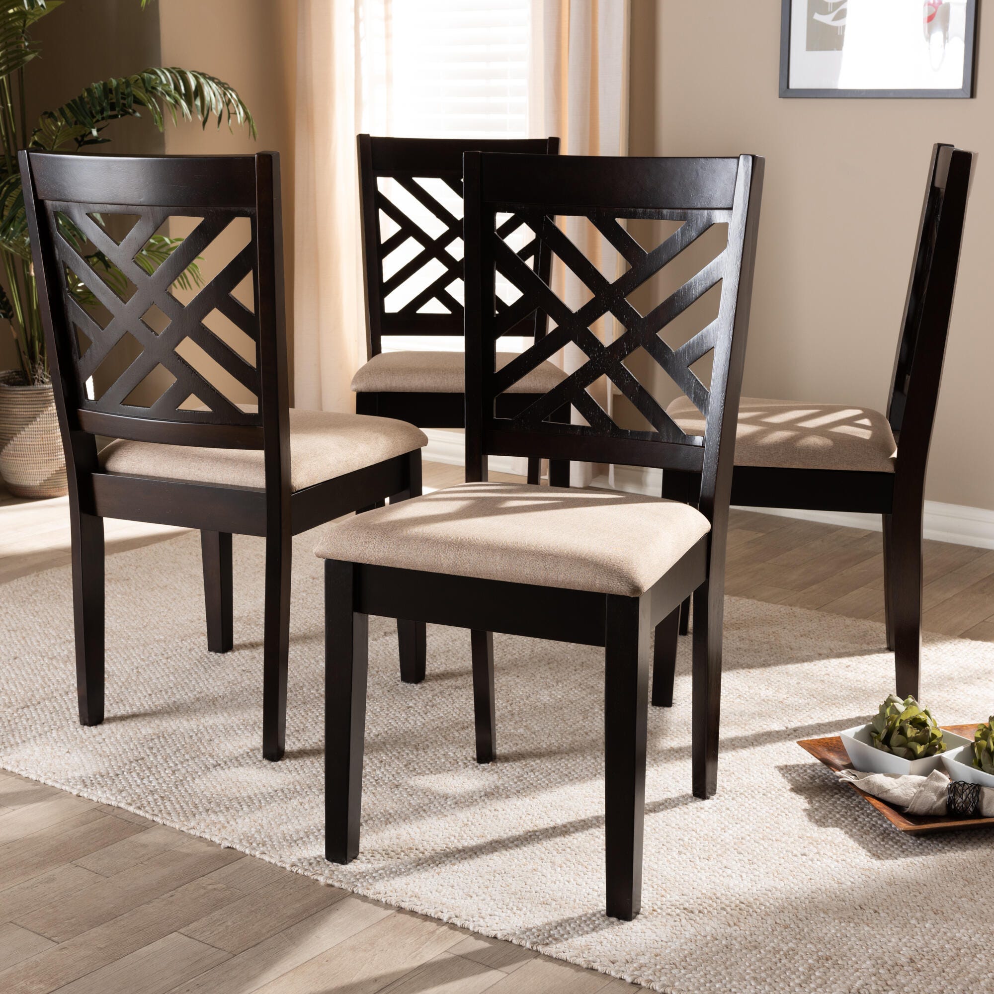 Click here for Baxton Studio Caron Dining Chairs (Set of 4)  Espr... prices