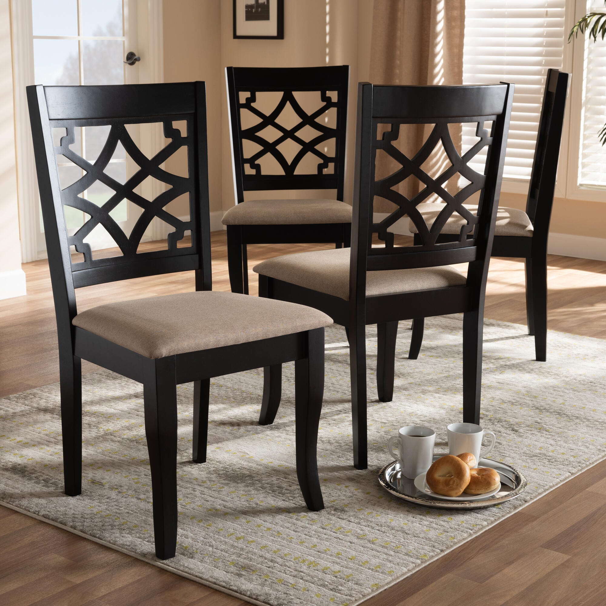 Click here for Baxton Studio Mael Dining Chairs (Set of 4)  Espre... prices