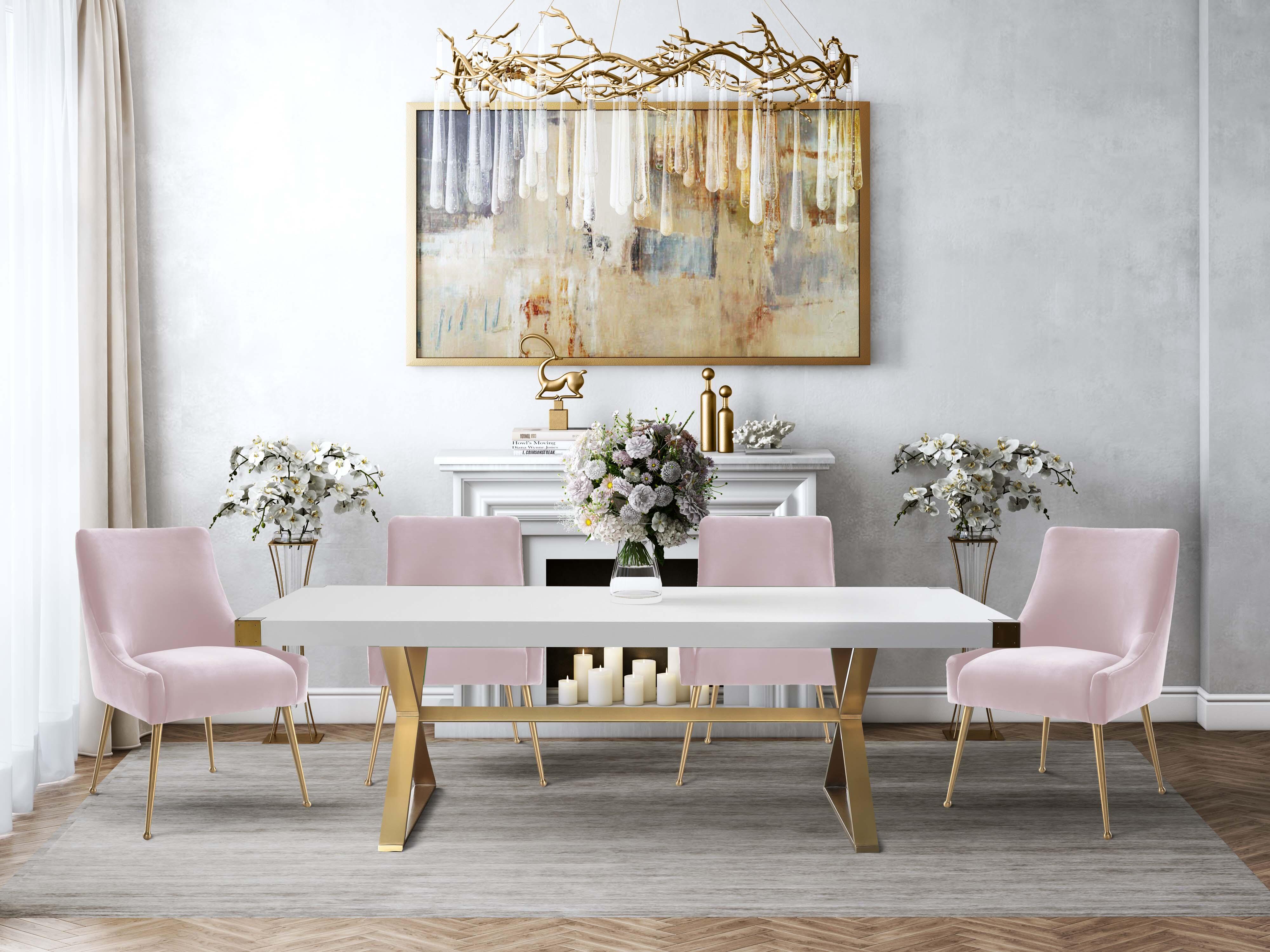 Click here for Beatrix Side Chair  Pink/Gold prices