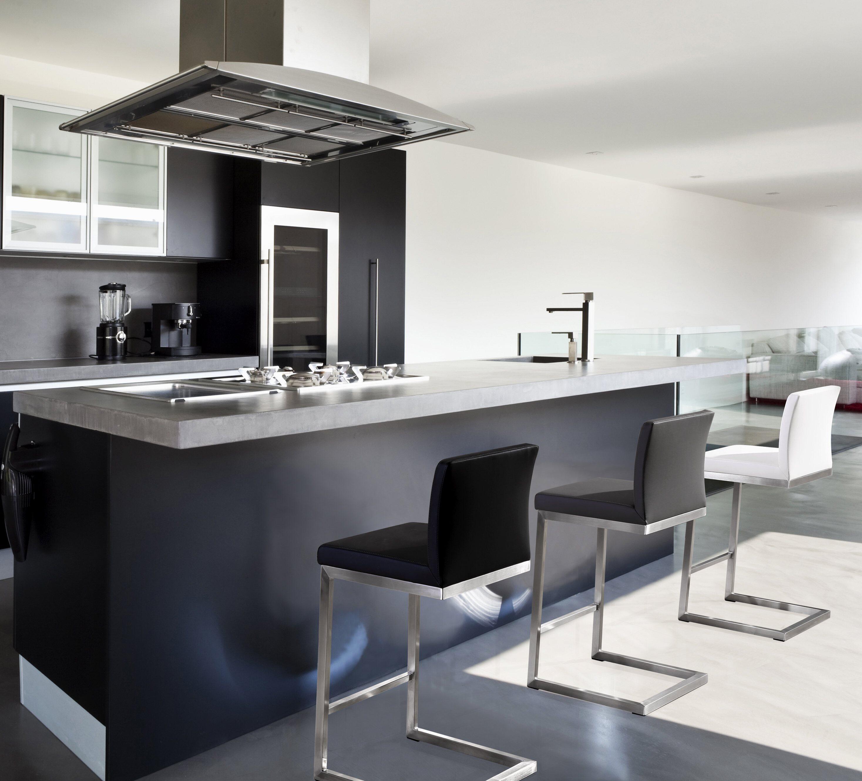 Click here for Parma Counter Height Bar Stool  White/Silver prices