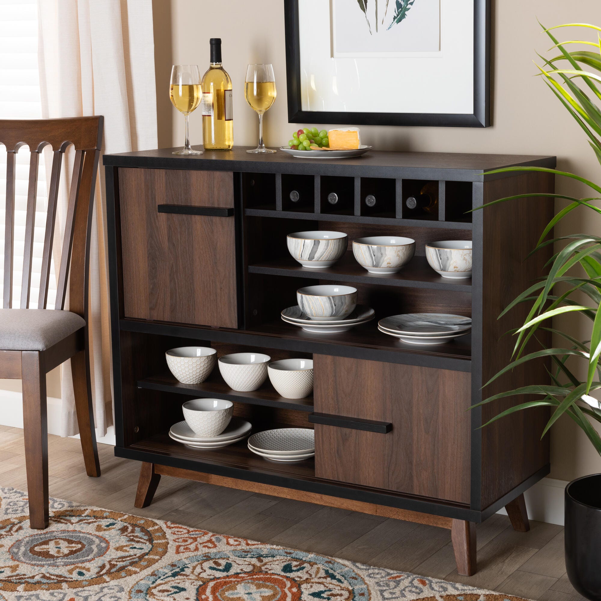 Click here for Baxton Studio Margo Wine Storage Cabinet prices