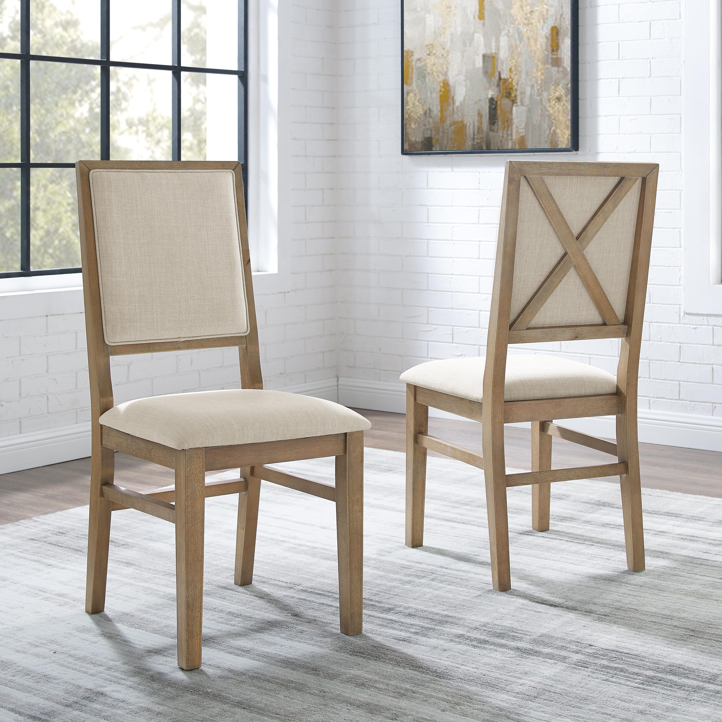 Click here for Joanna Chairs (Set of 2)  Rustic Brown prices