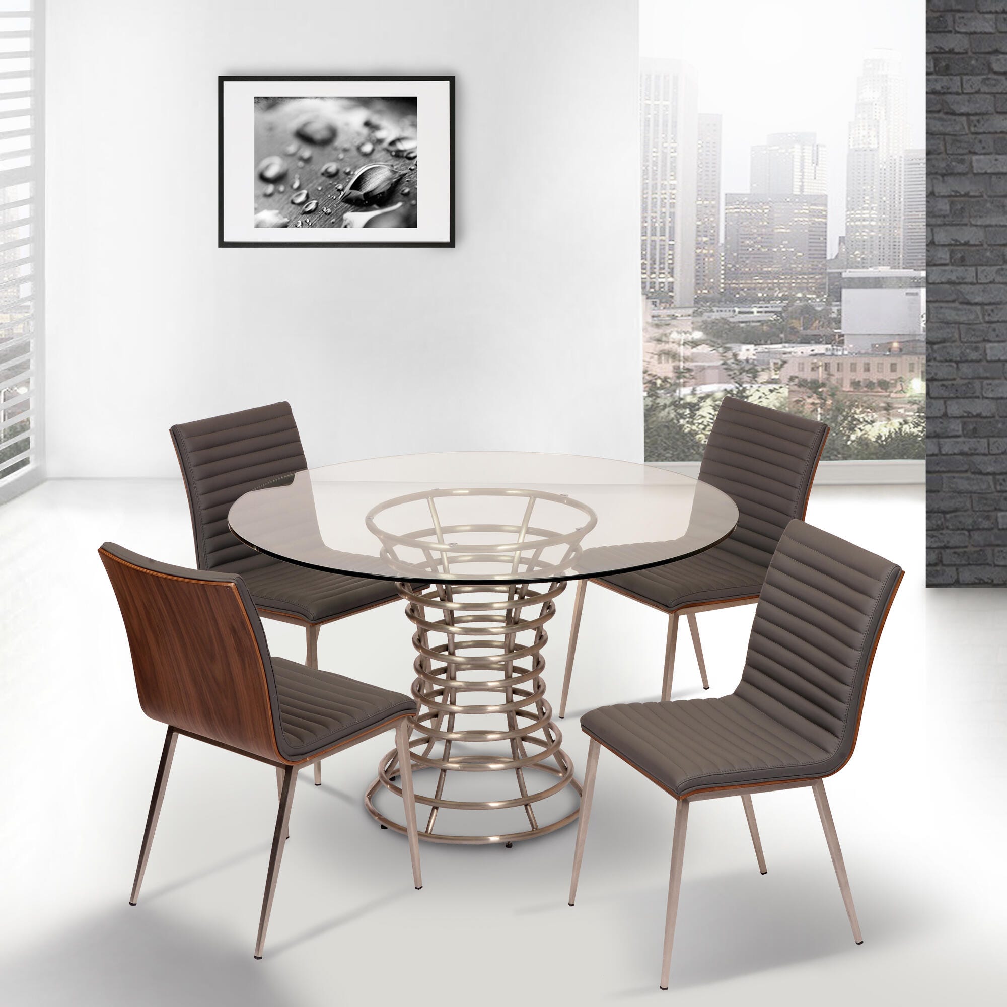 Click here for Café Dining Chairs (Set of 2)  Gray prices