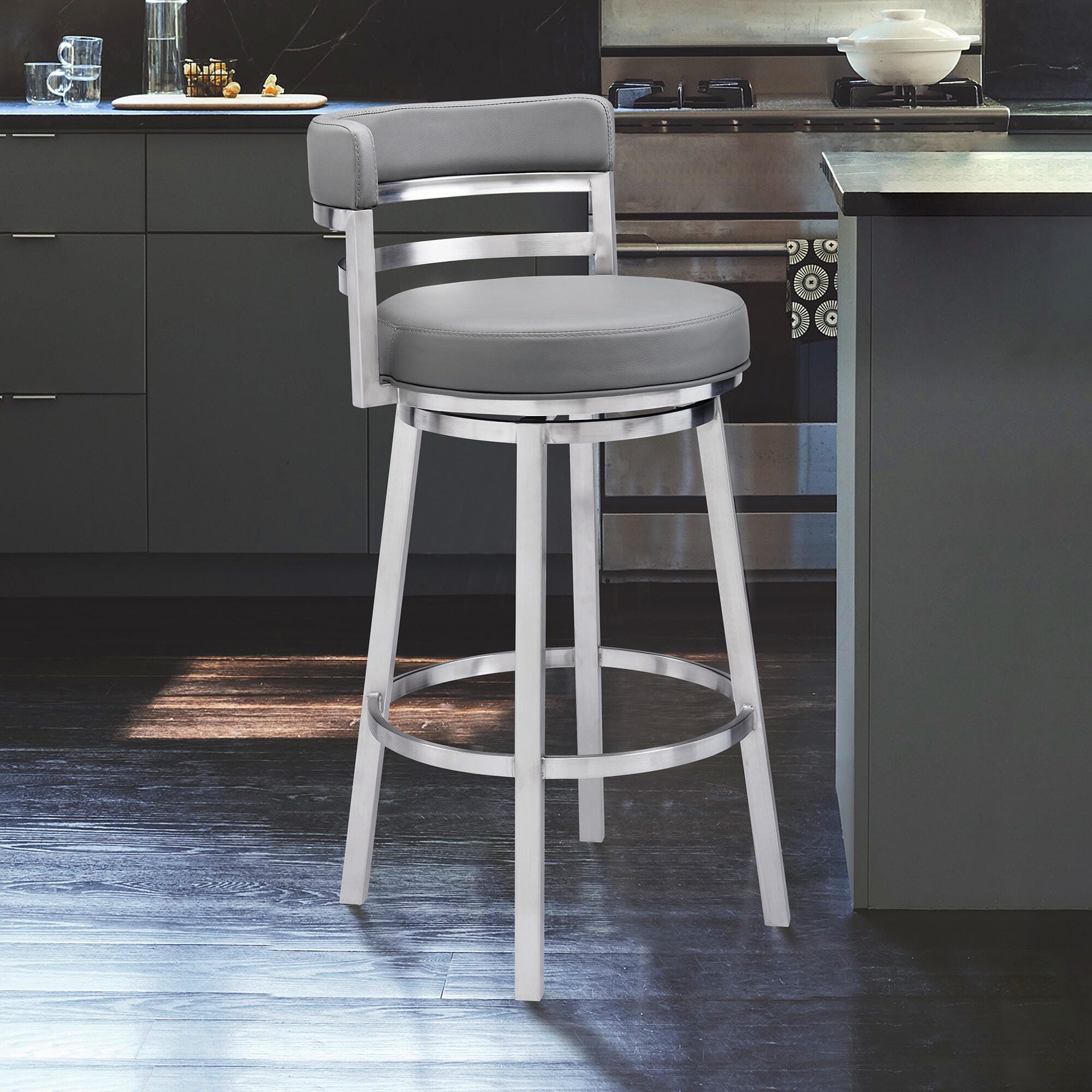 Click here for Madrid Counter Height Bar Stool  Gray prices
