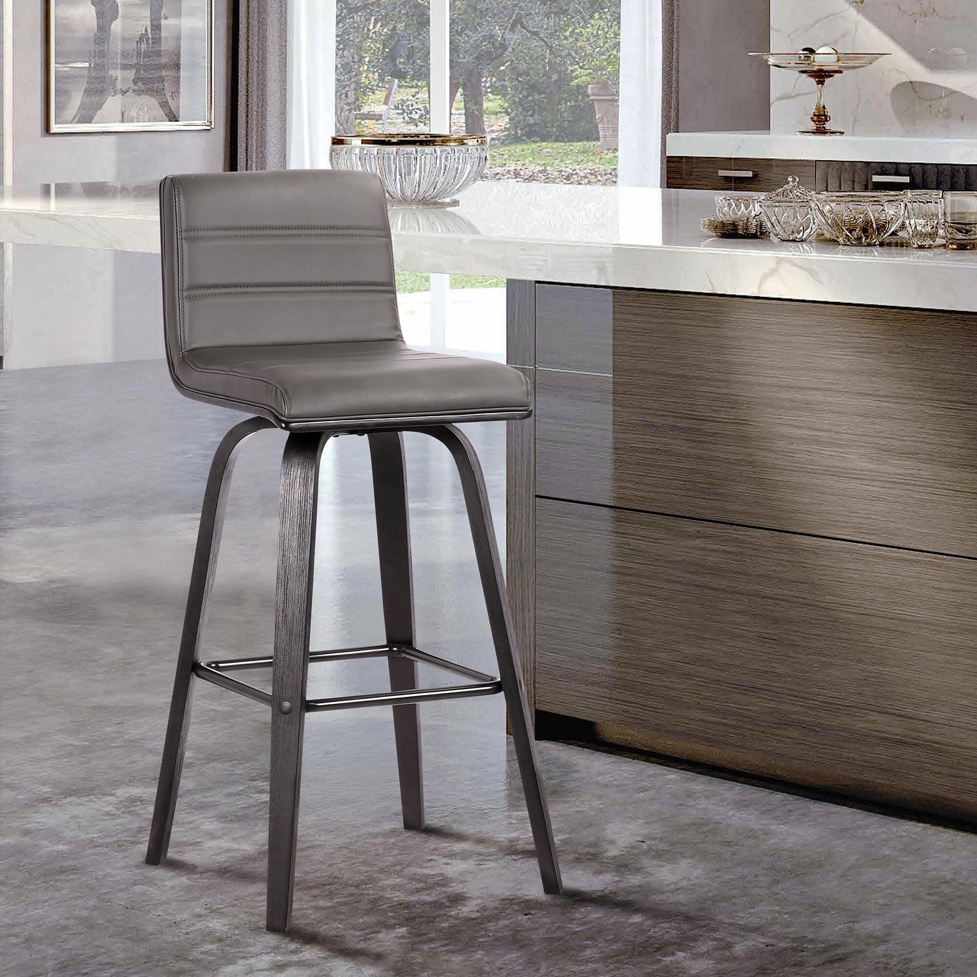 Click here for Vienna Counter Height Bar Stool  Gray/Black prices