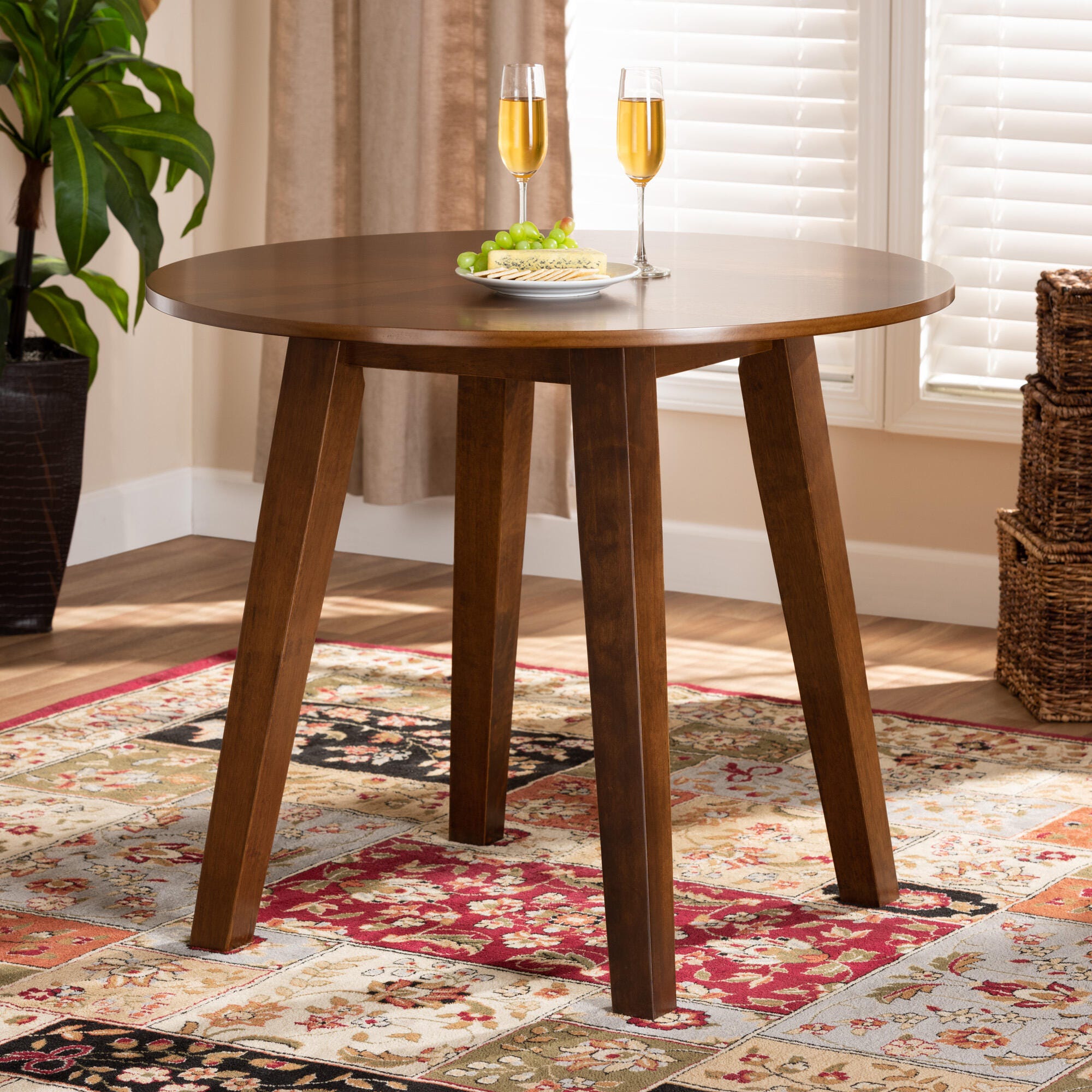 Click here for Baxton Studio Ela Dining Table  Walnut  Wood prices