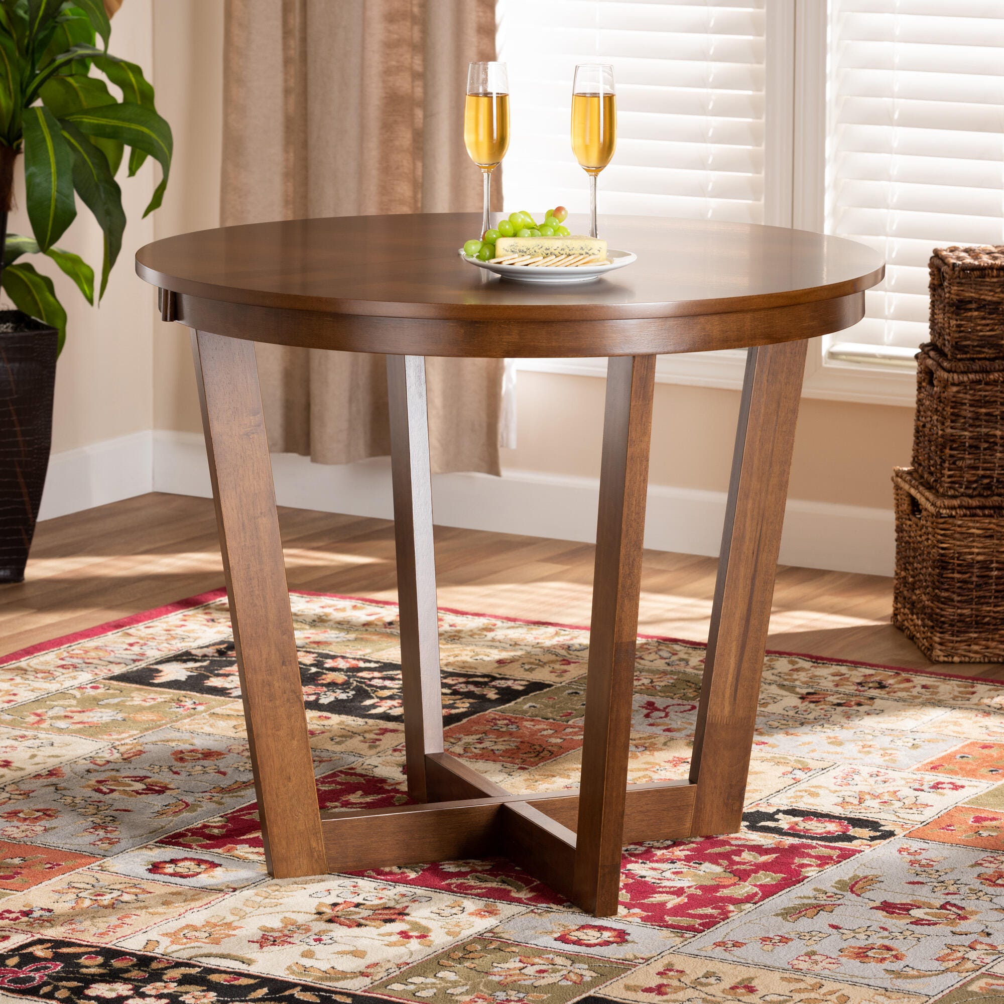 Click here for Baxton Studio Alayna Dining Table  Walnut  Wood prices