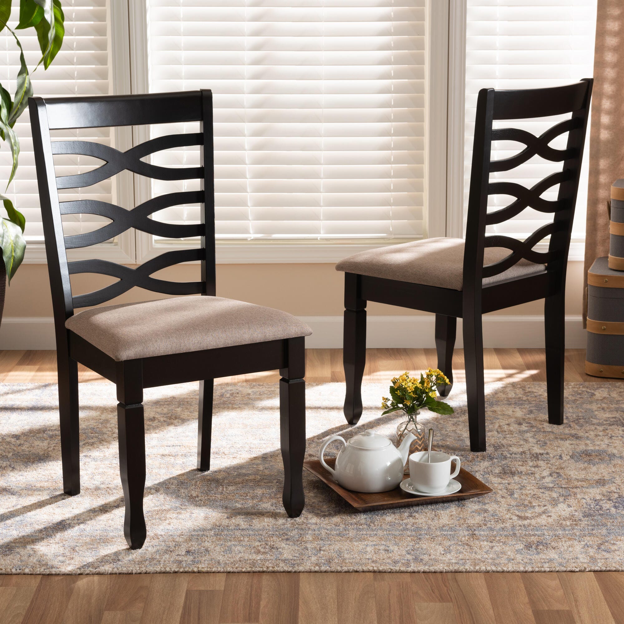 Click here for Baxton Studio Lanier Dining Chairs (Set of 2)  San... prices