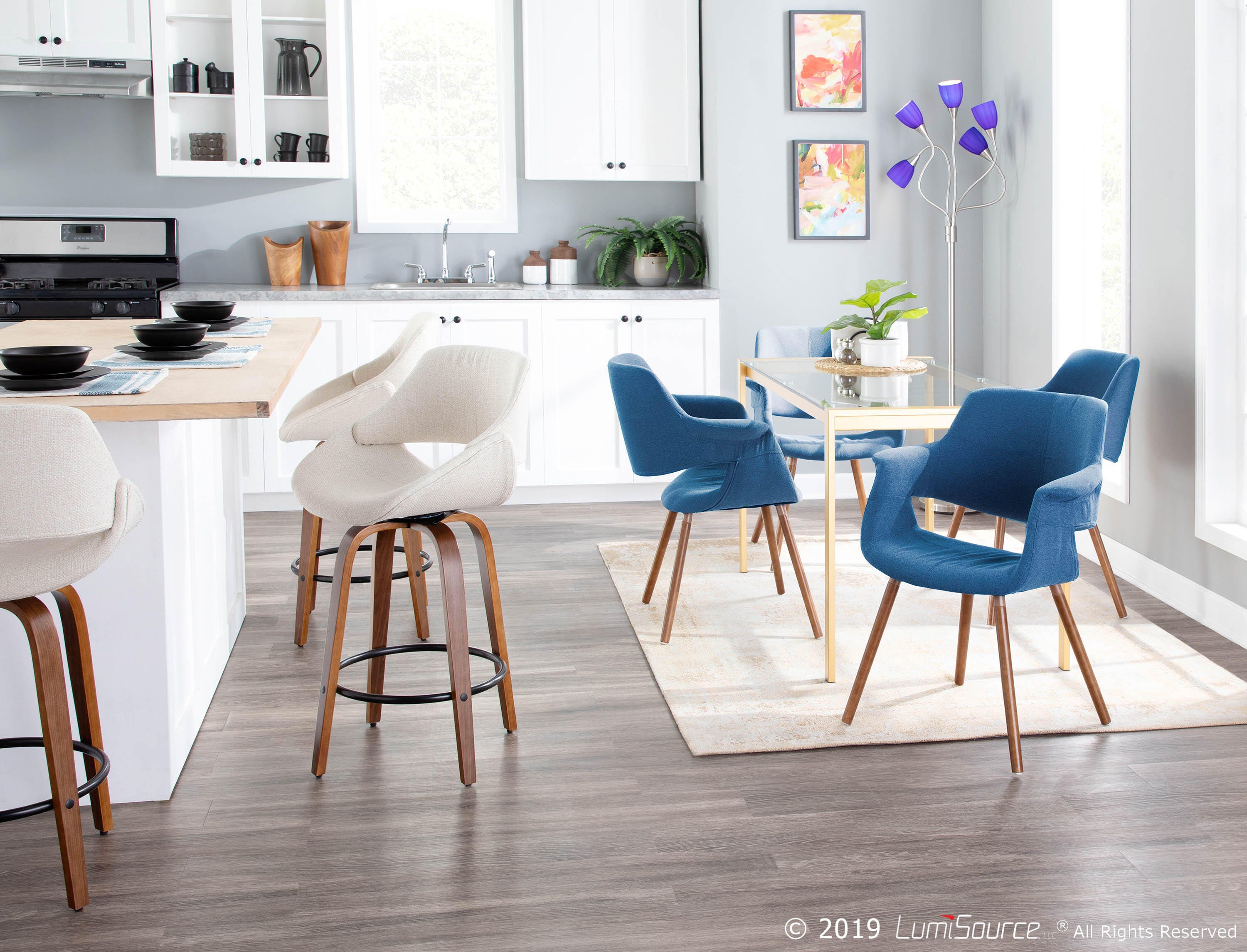 Click here for LumiSource Fabrico Counter Height Bar Stool (Set o... prices