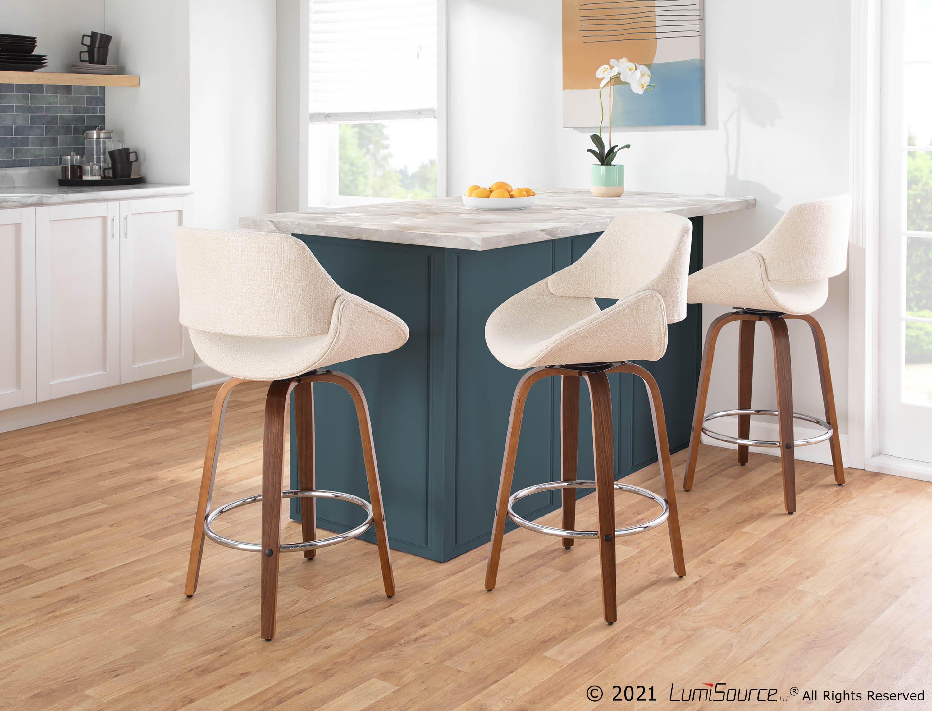 Click here for LumiSource Fabrico Counter Height Bar Stool (Set o... prices