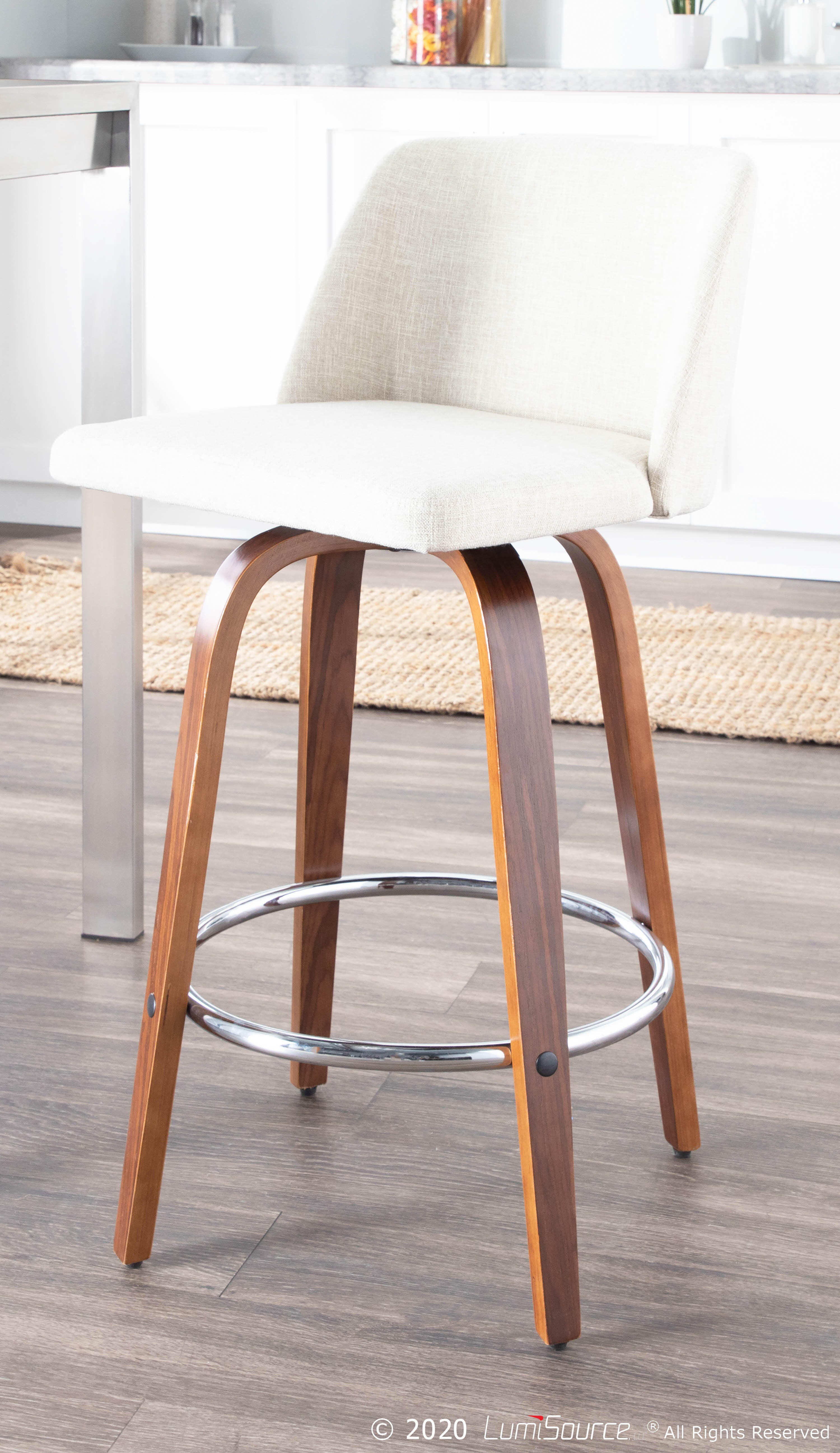 Click here for LumiSource Toriano Counter Height Bar Stool (Set o... prices
