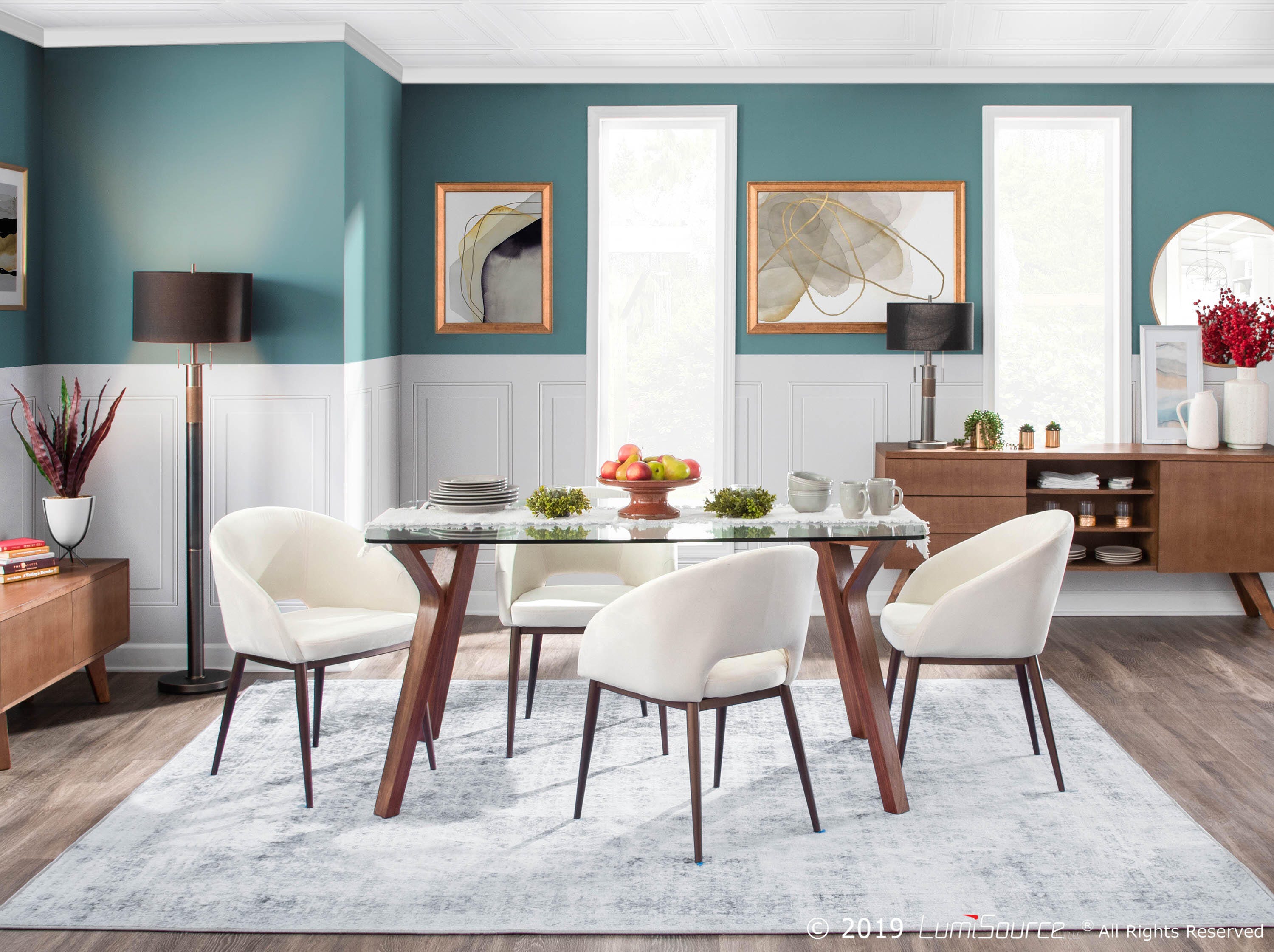 Click here for LumiSource Renee Chair  Copper/Cream prices