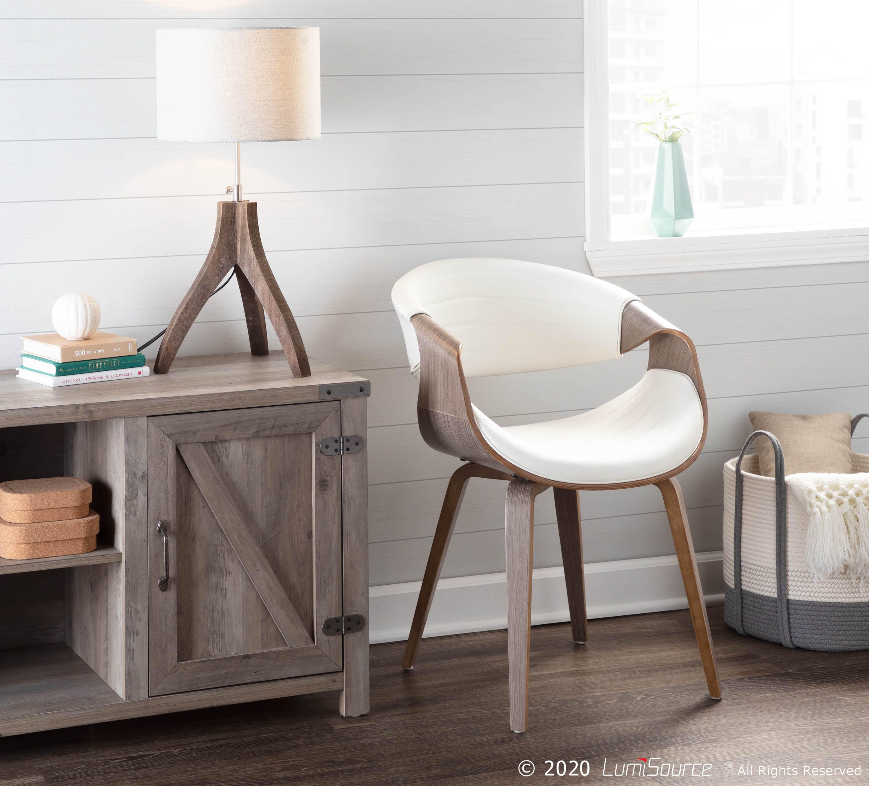 Click here for LumiSource Symphony Chair  Light Gray/White prices