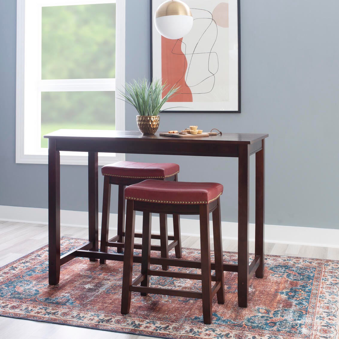 Click here for Linon Claridge Counter Height Dining Table and 2 B... prices