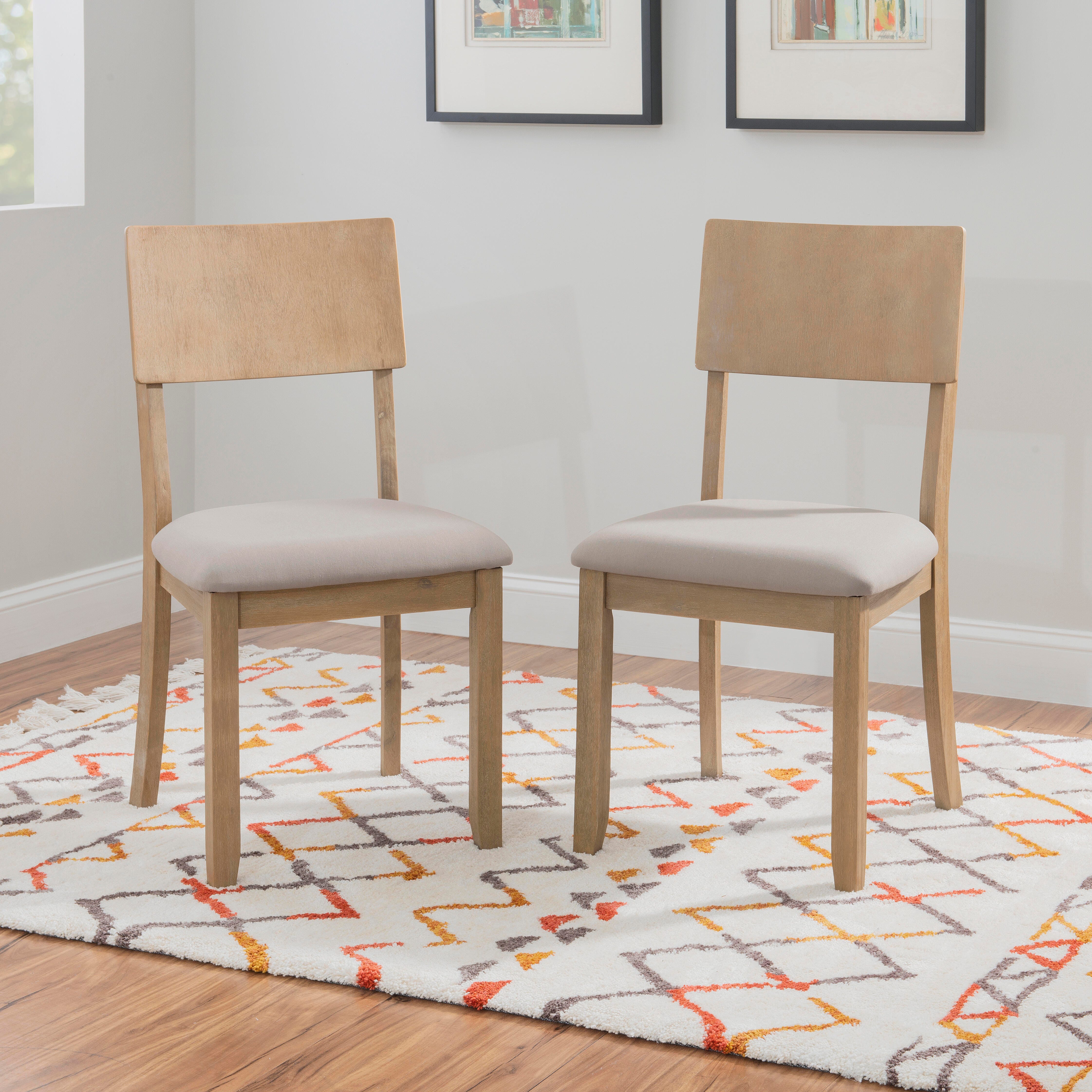 Click here for Linon Jocey Dining Chairs (Set of 2)  Graywash prices