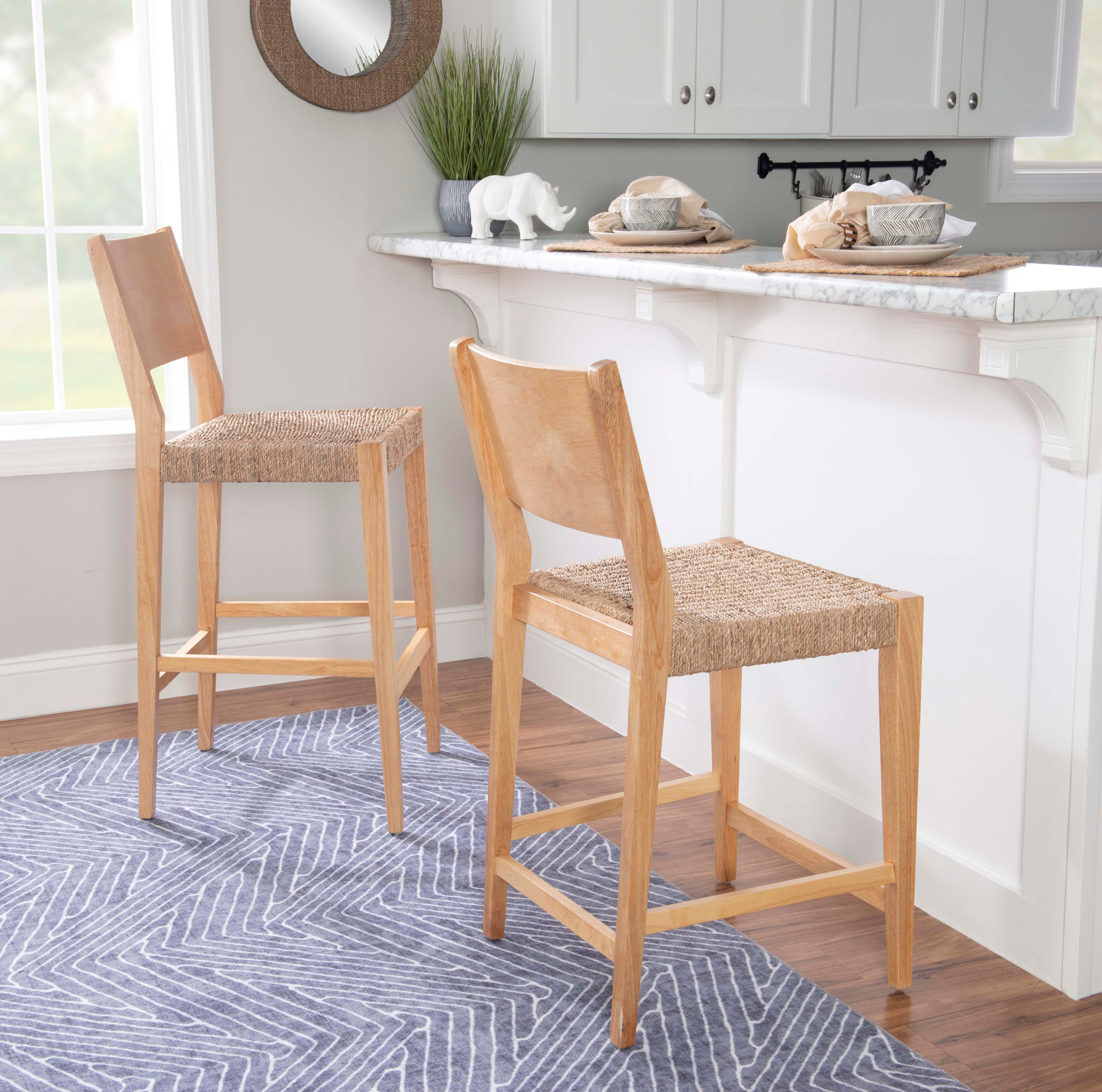 Click here for Linon Farren Barstools (Set of 2)  Natural prices