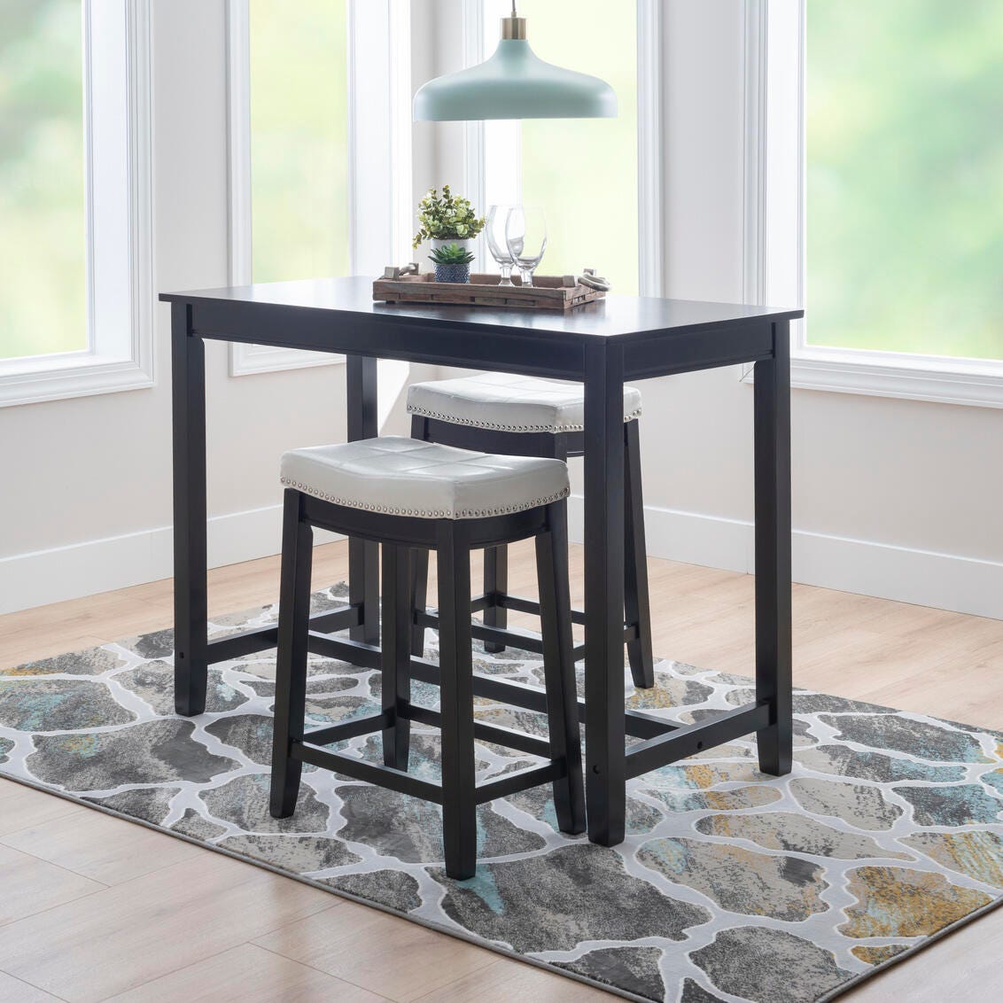 Click here for Linon Claridge Counter Height Dining Table and 2 B... prices