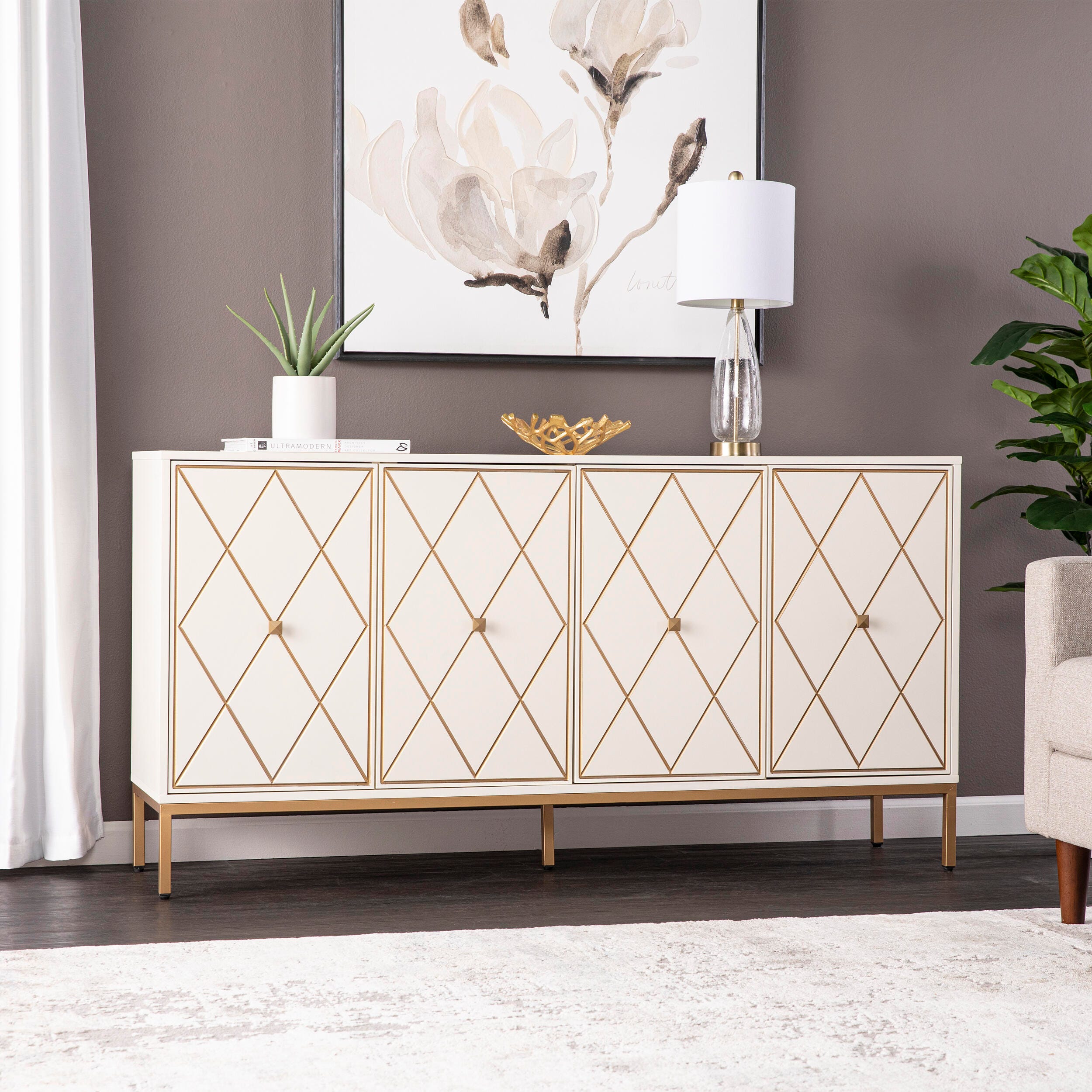 Click here for Southern Enterprises Furniture Avalos Sideboard Ca... prices
