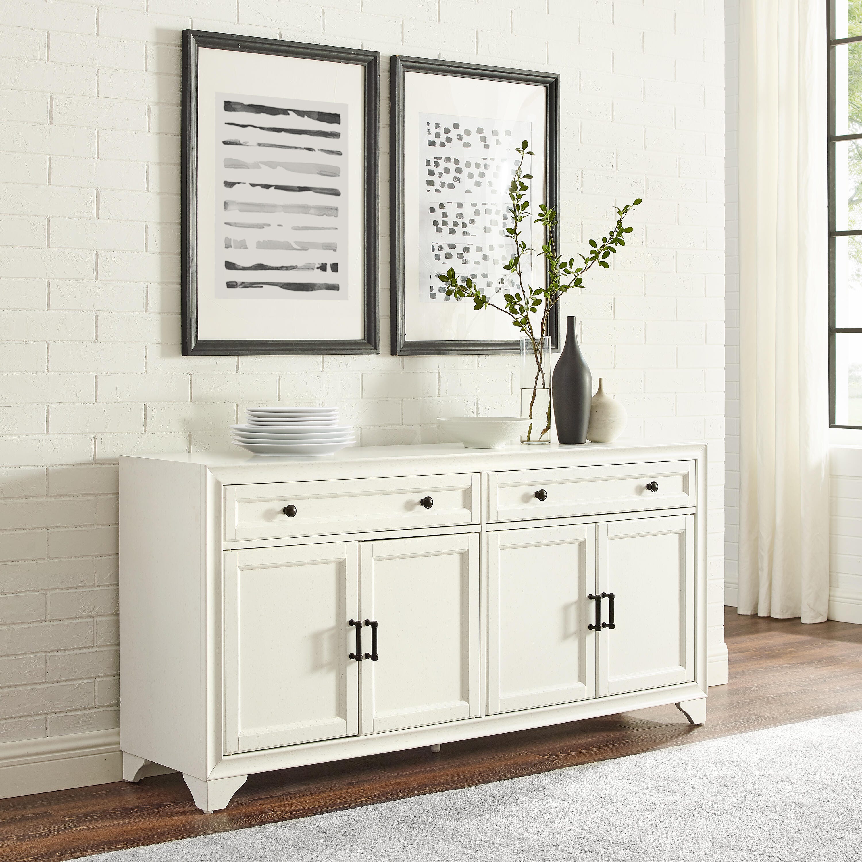 Click here for Tara Sideboard  Distressed White prices