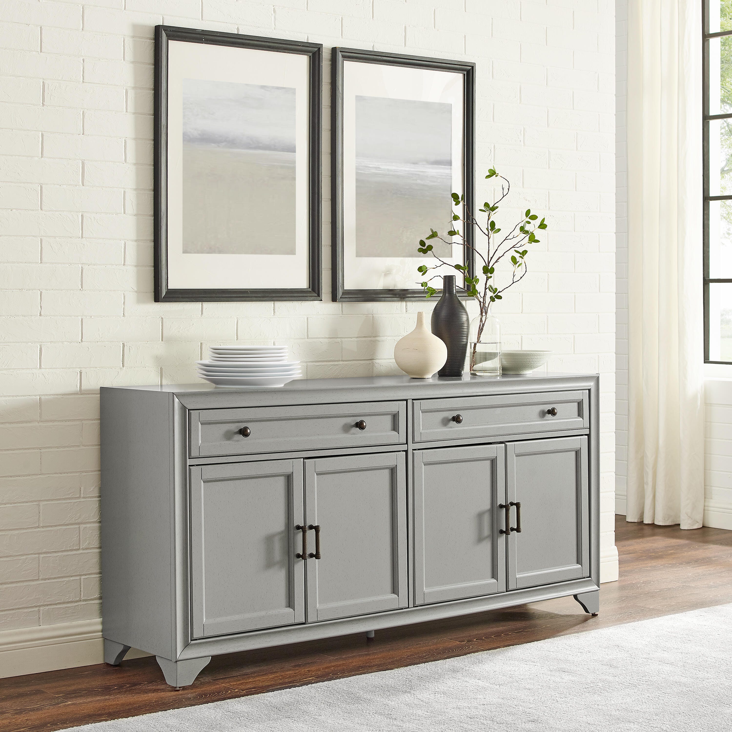 Click here for Tara Sideboard  Distressed Gray prices