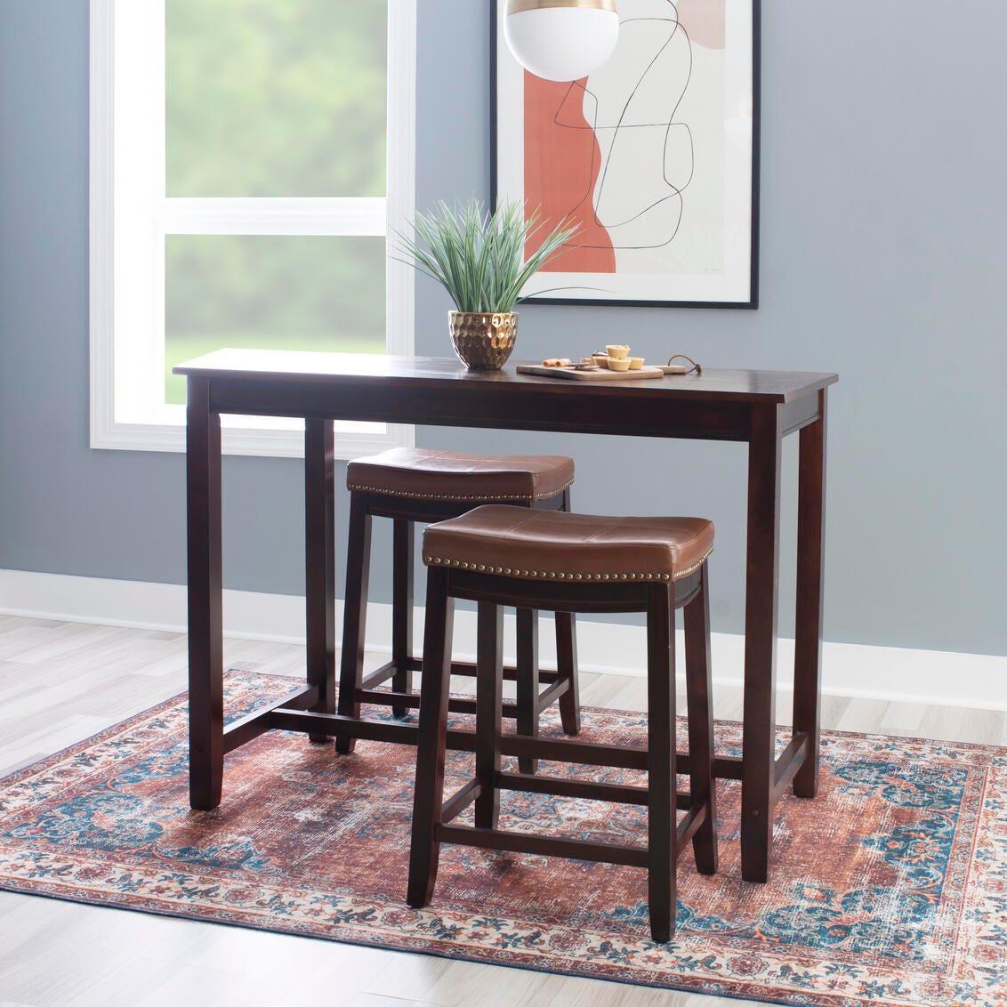 Click here for Linon Claridge Counter Height Dining Table and 2 B... prices