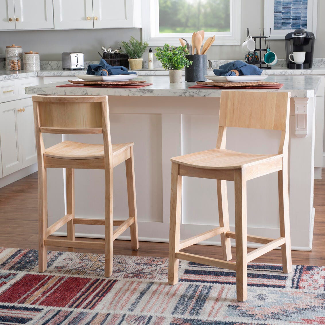 Click here for Linon Sera Counter Stool (Set of 2)  Unfinished prices