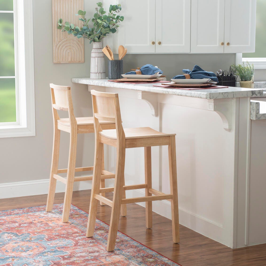 Click here for Linon Sera Barstool (Set of 2)  Unfinished prices