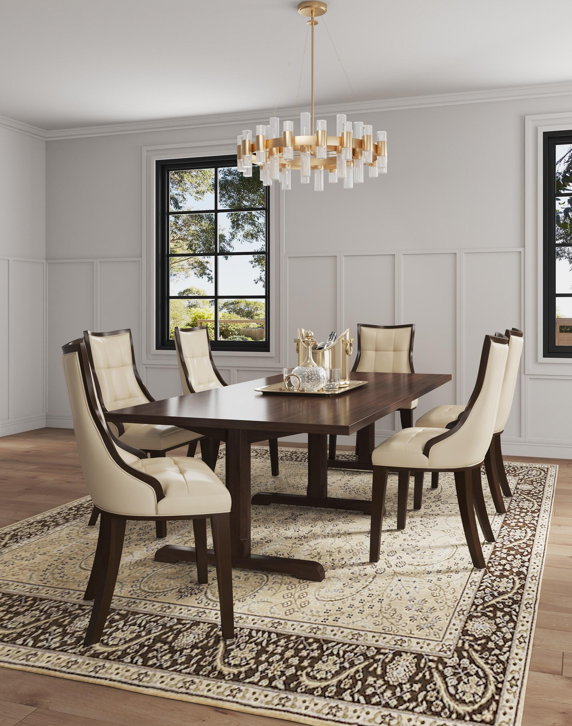 Click here for Fifth Avenue Dining Chair (Set of 2)  Cream/Walnut prices