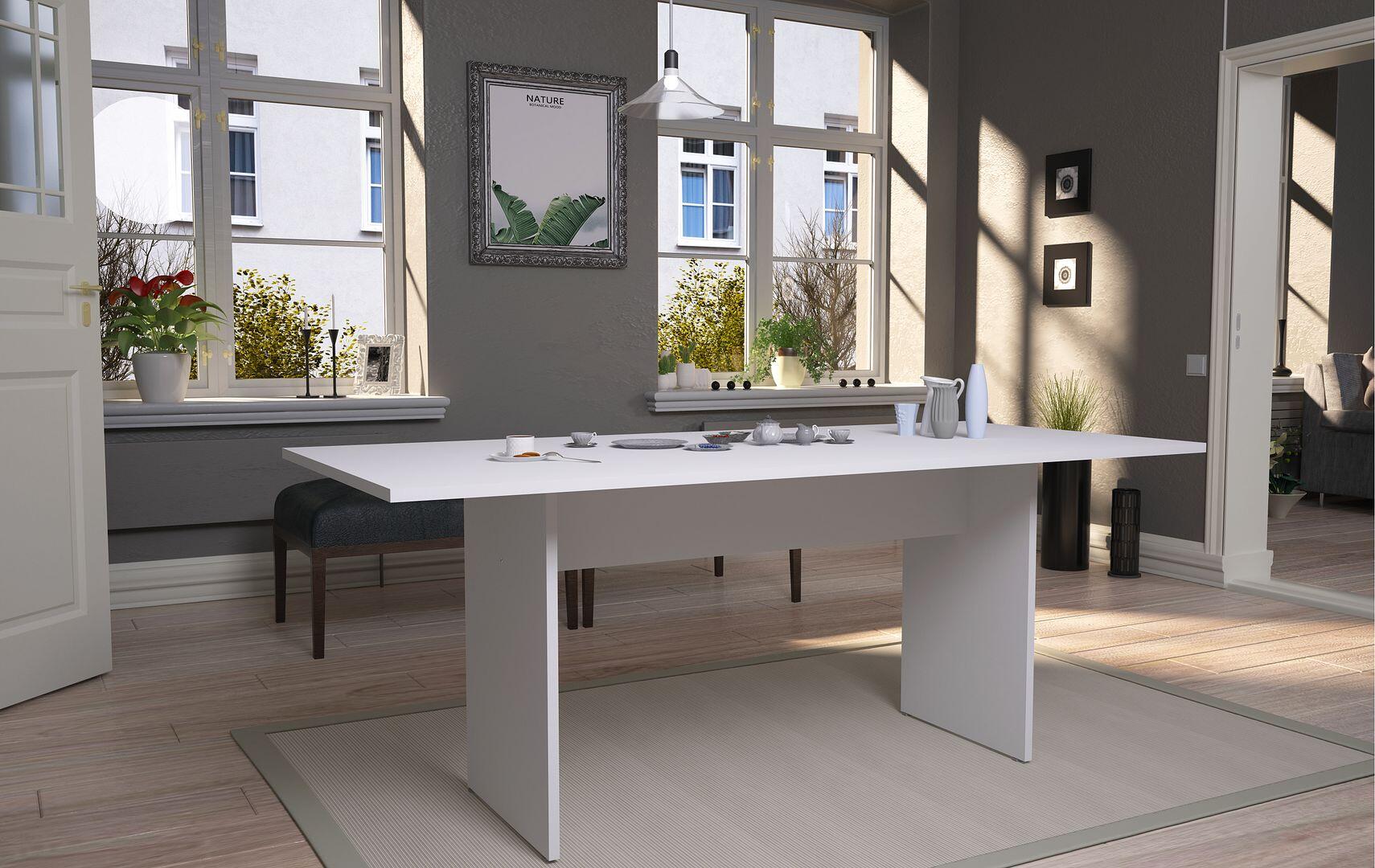 Click here for Manhattan Comfort Nomad Dining Table  White prices