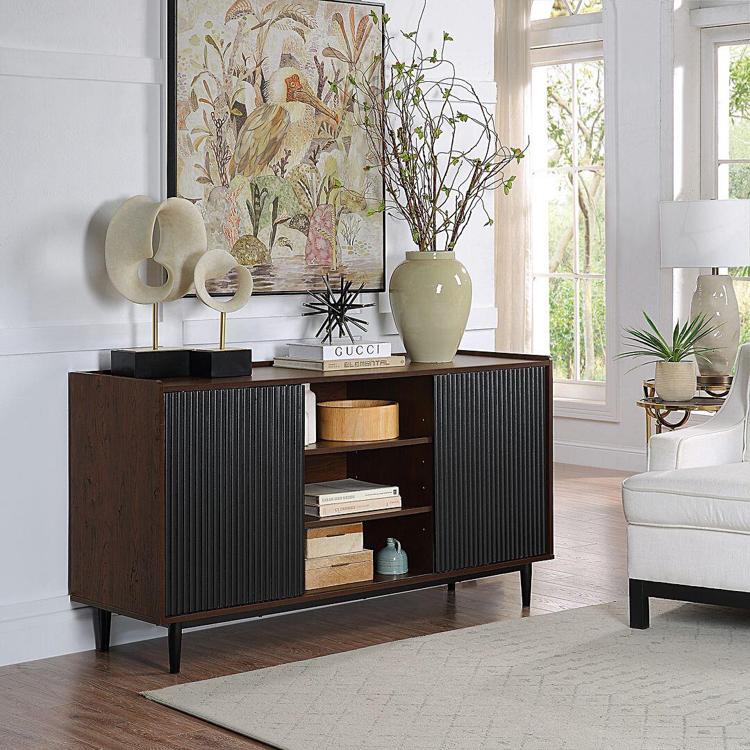 Click here for Duane Ribbed Sideboard  Dark Brown/Black prices