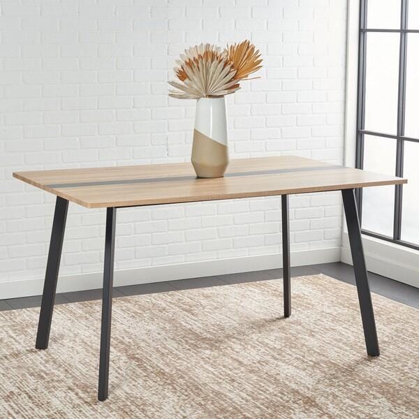 Click here for Safavieh Leith Dining Table  Natural/Black prices