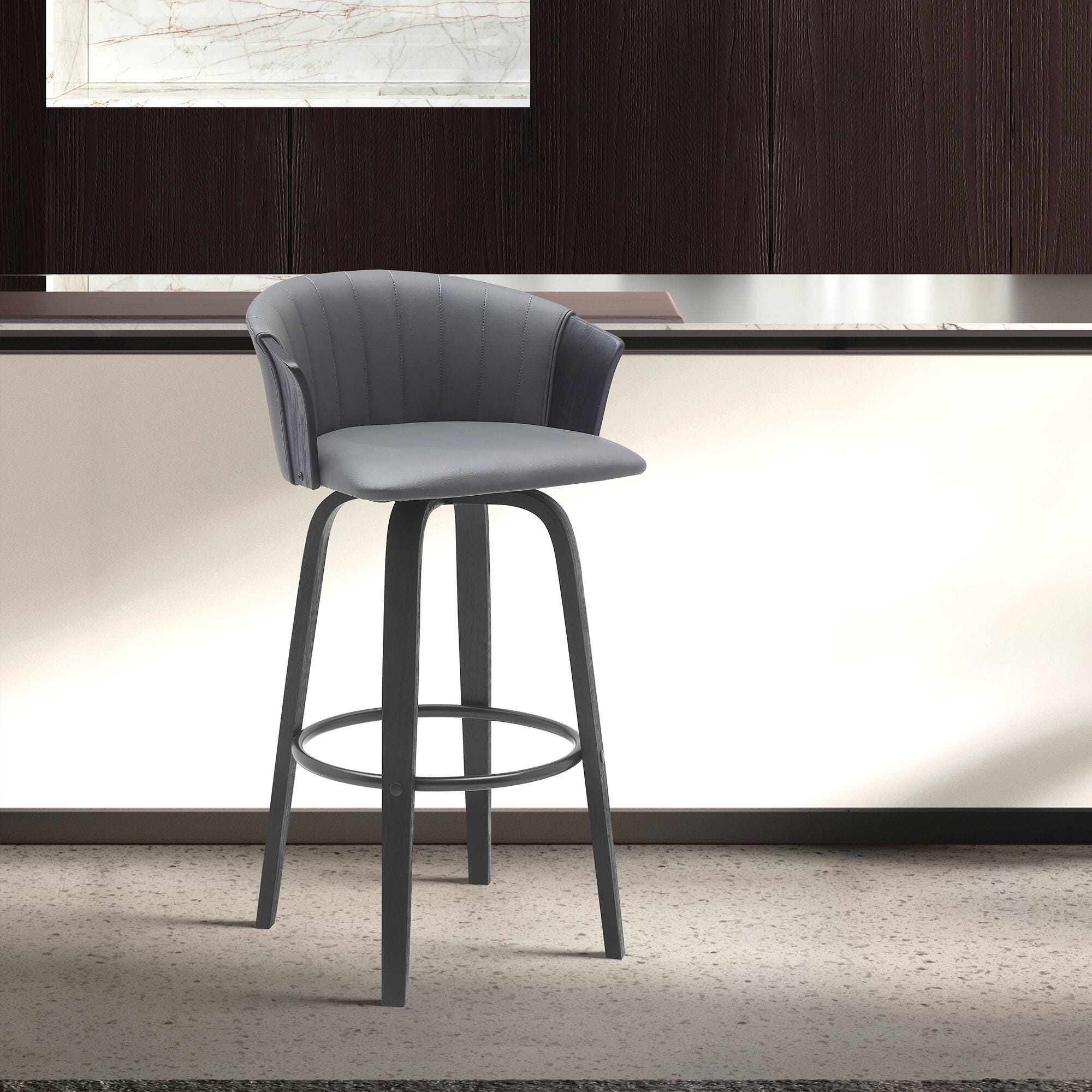 Click here for Diana Swivel Bar Stool  Gray/Black prices