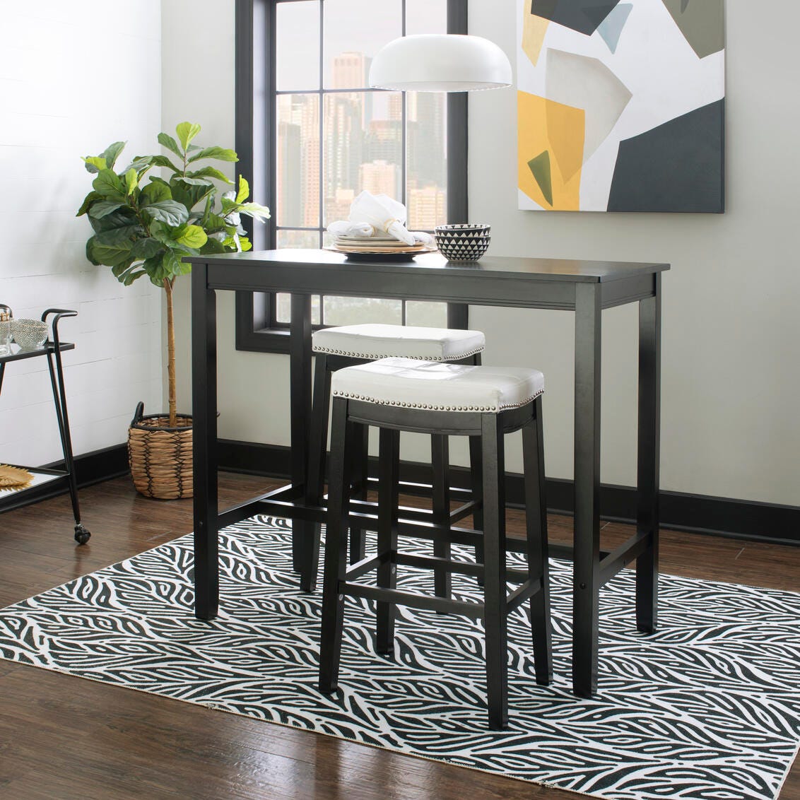 Click here for Linon Claridge Bar Height Dining Table and 2 Bar S... prices