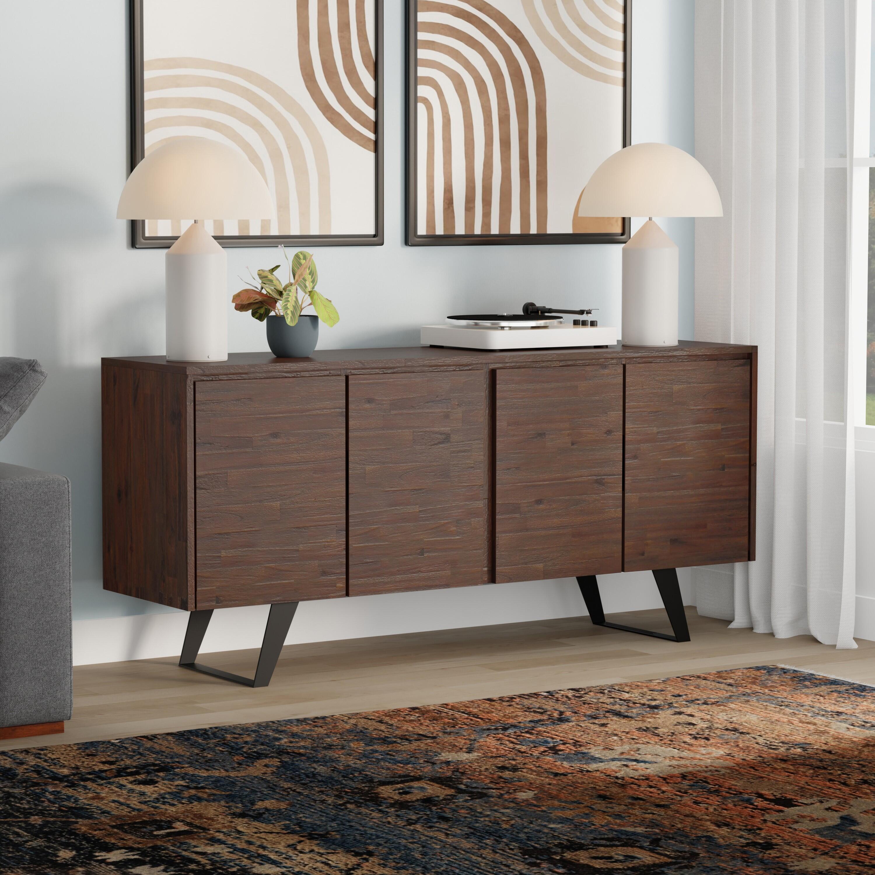 Click here for Simpli Home Lowry 4 Door Sideboard Buffet  Distres... prices