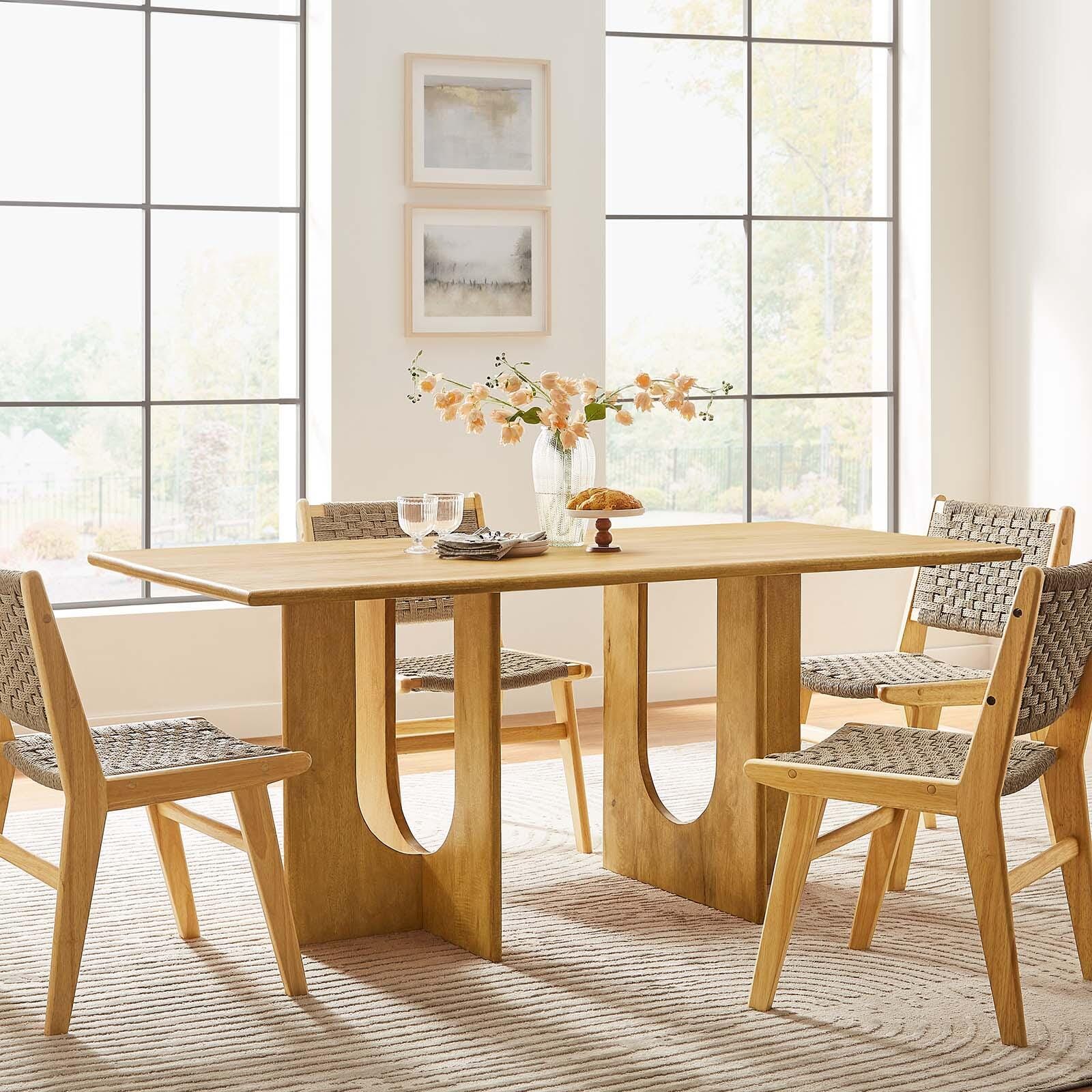Click here for Rivian Rectangular 70 Wood Dining Table  Oak prices