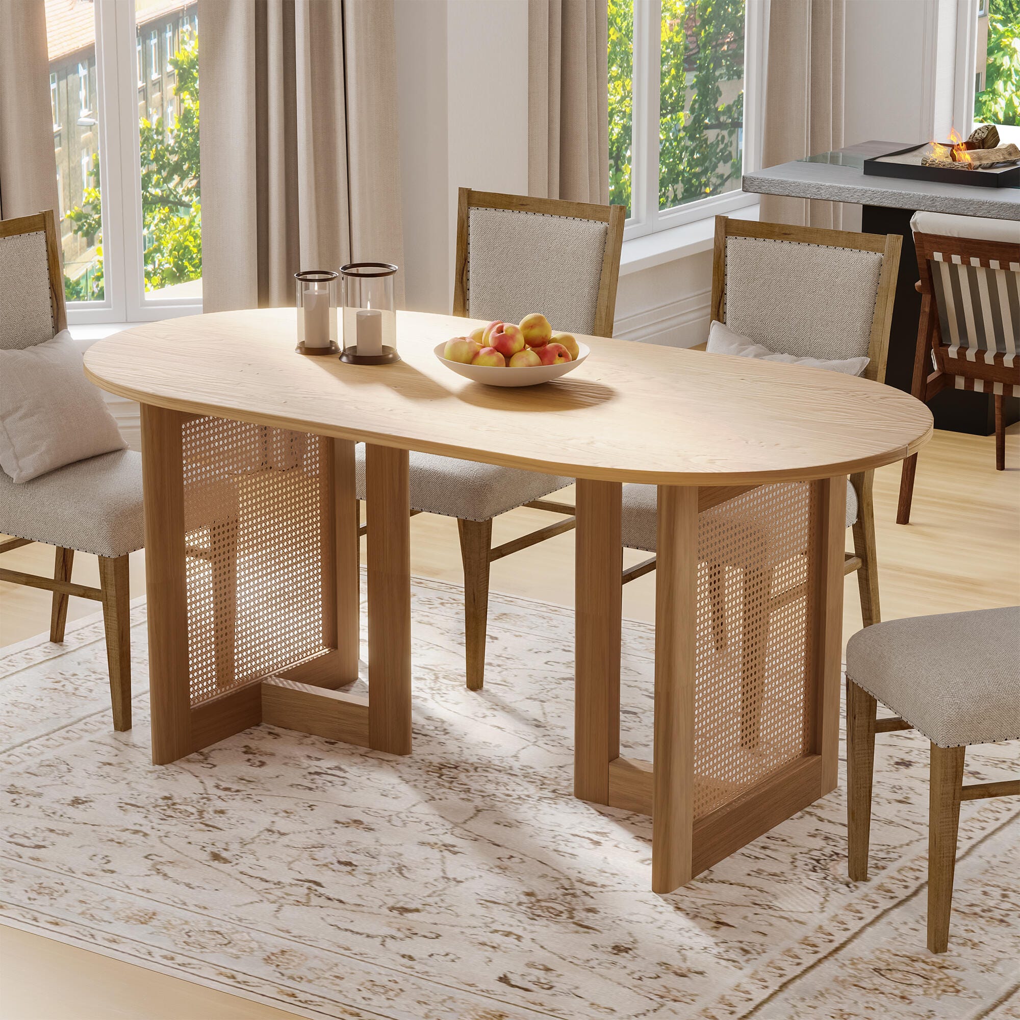 Click here for Neutypechic Ambience Dining Table  Oak prices