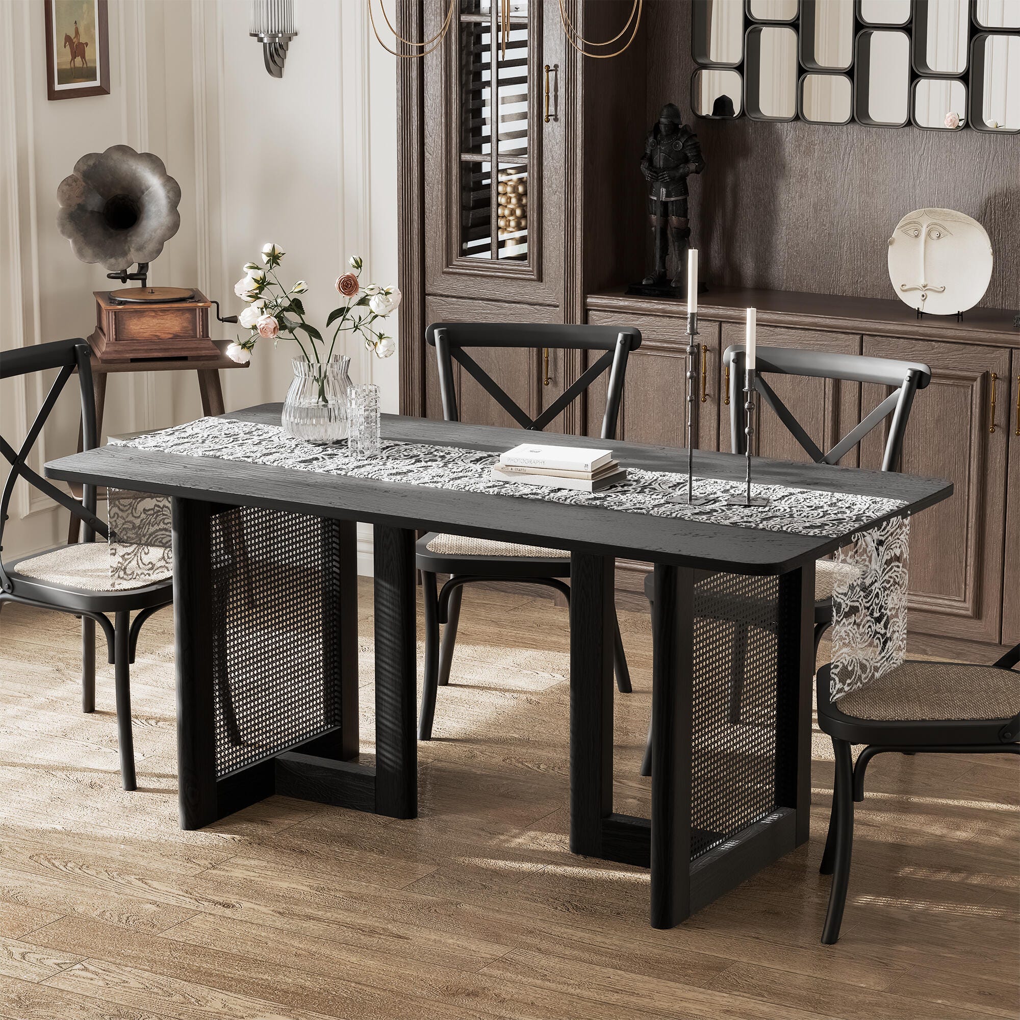Click here for Neutypechic Ambience Rectangular Dining Table  Bla... prices