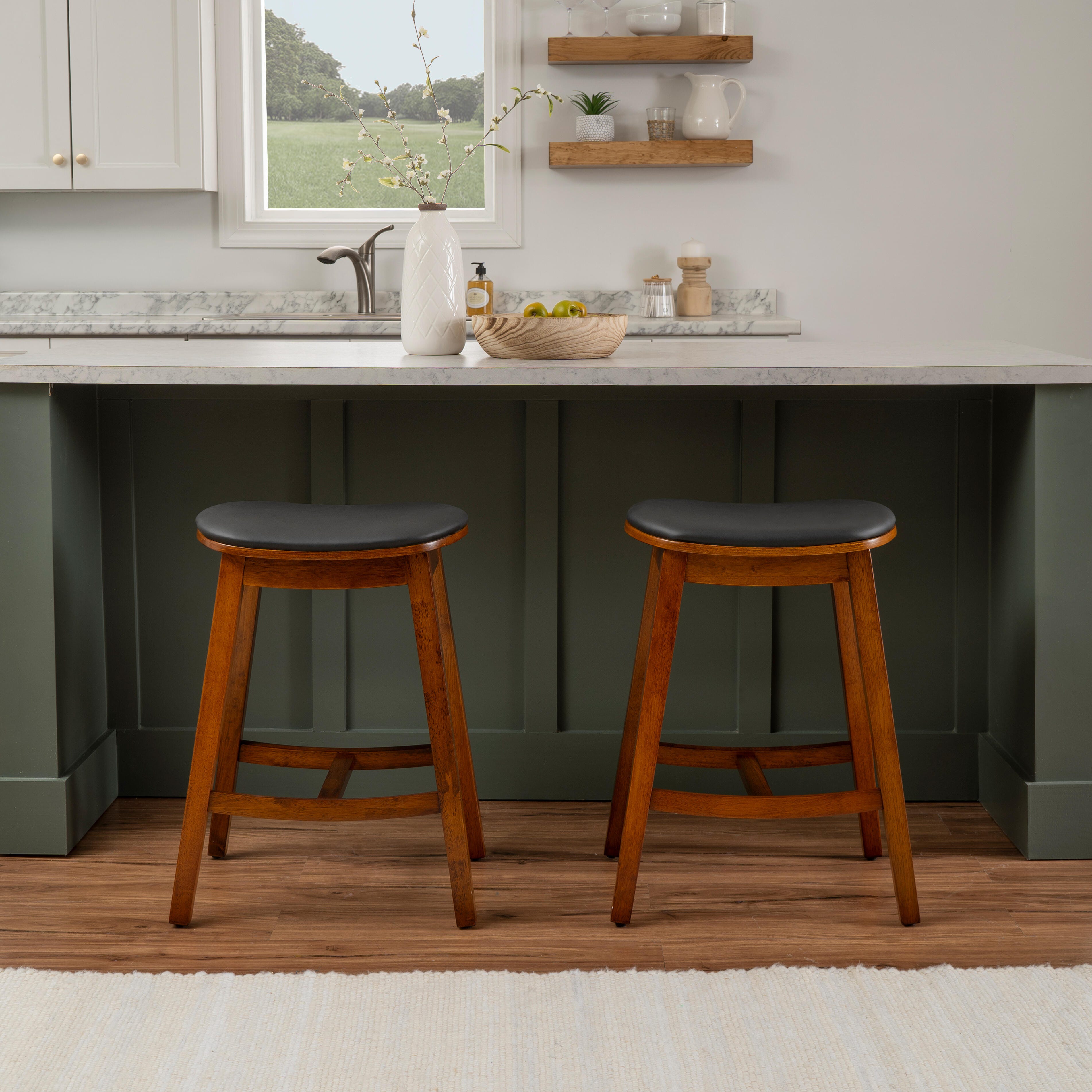 Click here for Linon Carmen Counter Height Bar Stools (Set of 2)... prices