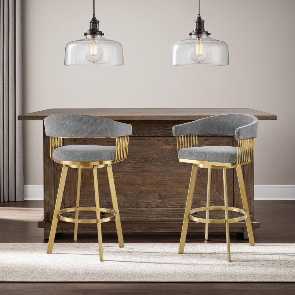 Click here for Chelsea Swivel Bar Height Bar Stool  Anchor Gray prices