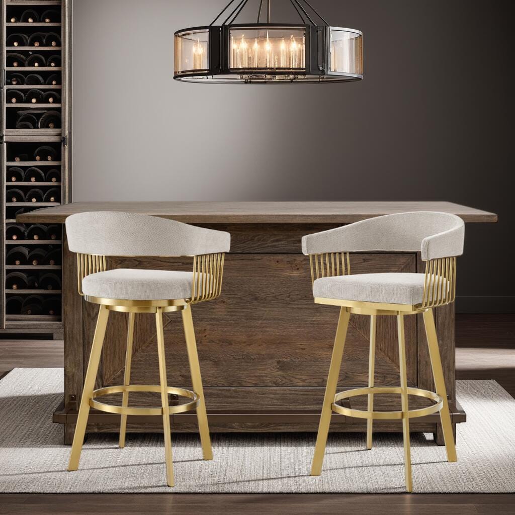 Click here for Chelsea Swivel Bar Height Bar Stool  Taupe prices