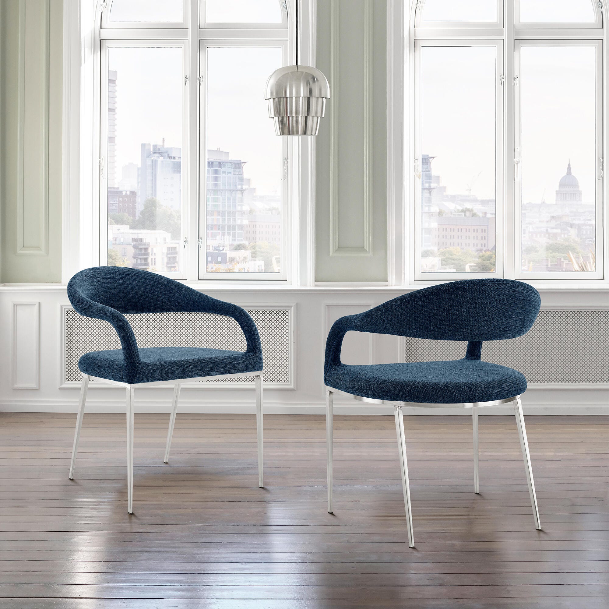 Click here for Morgan Dining Chair (Set of 2)  Light Blue prices