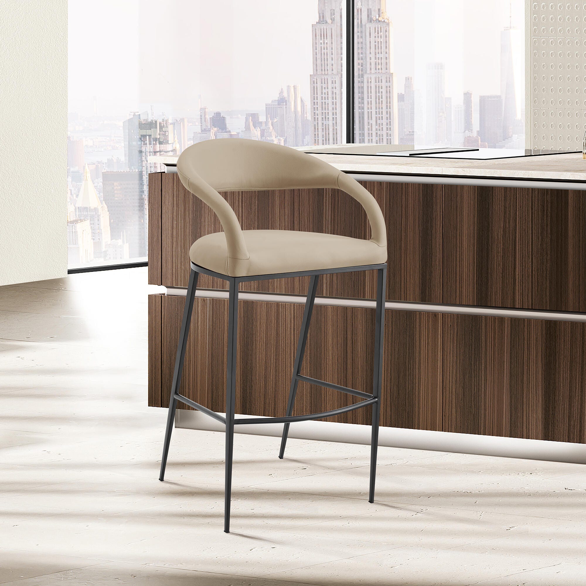 Click here for Ramona Counter Height Bar Stool  Beige prices