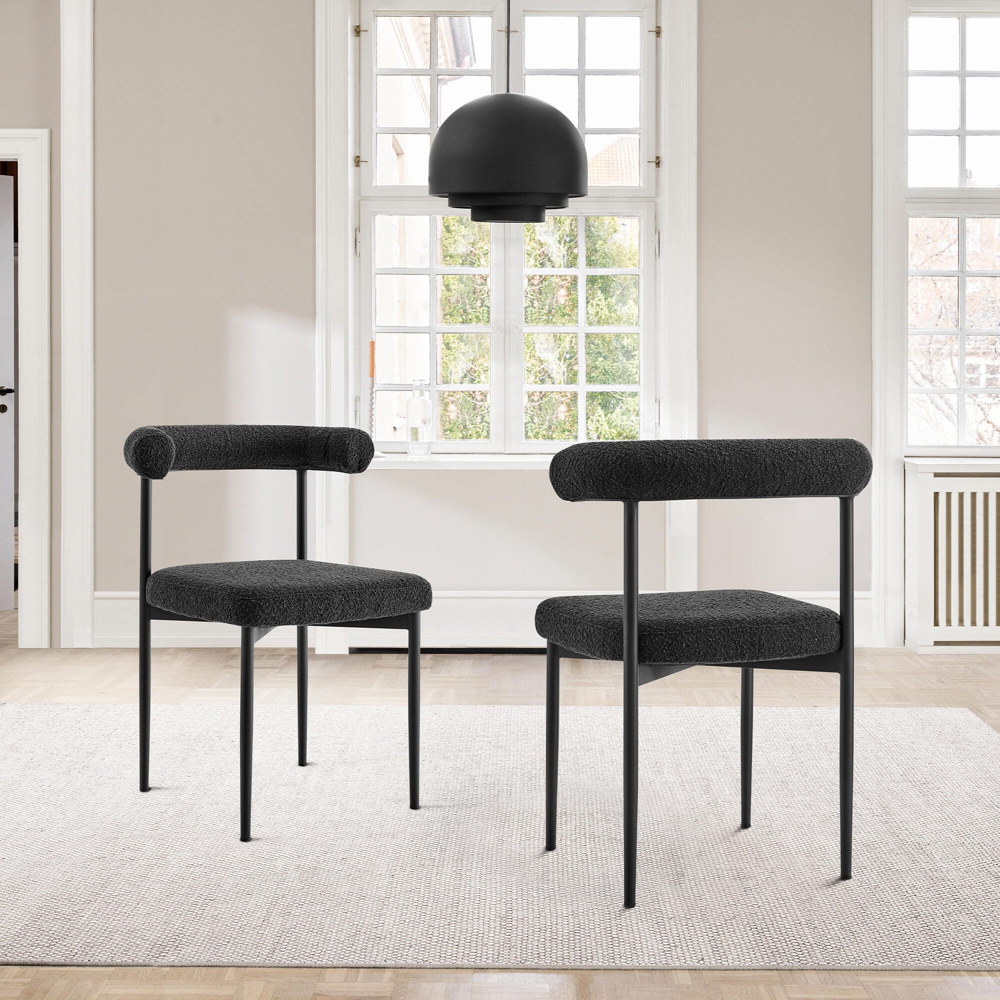 Click here for Shannon Dining Chair (Set of 2)  Black prices